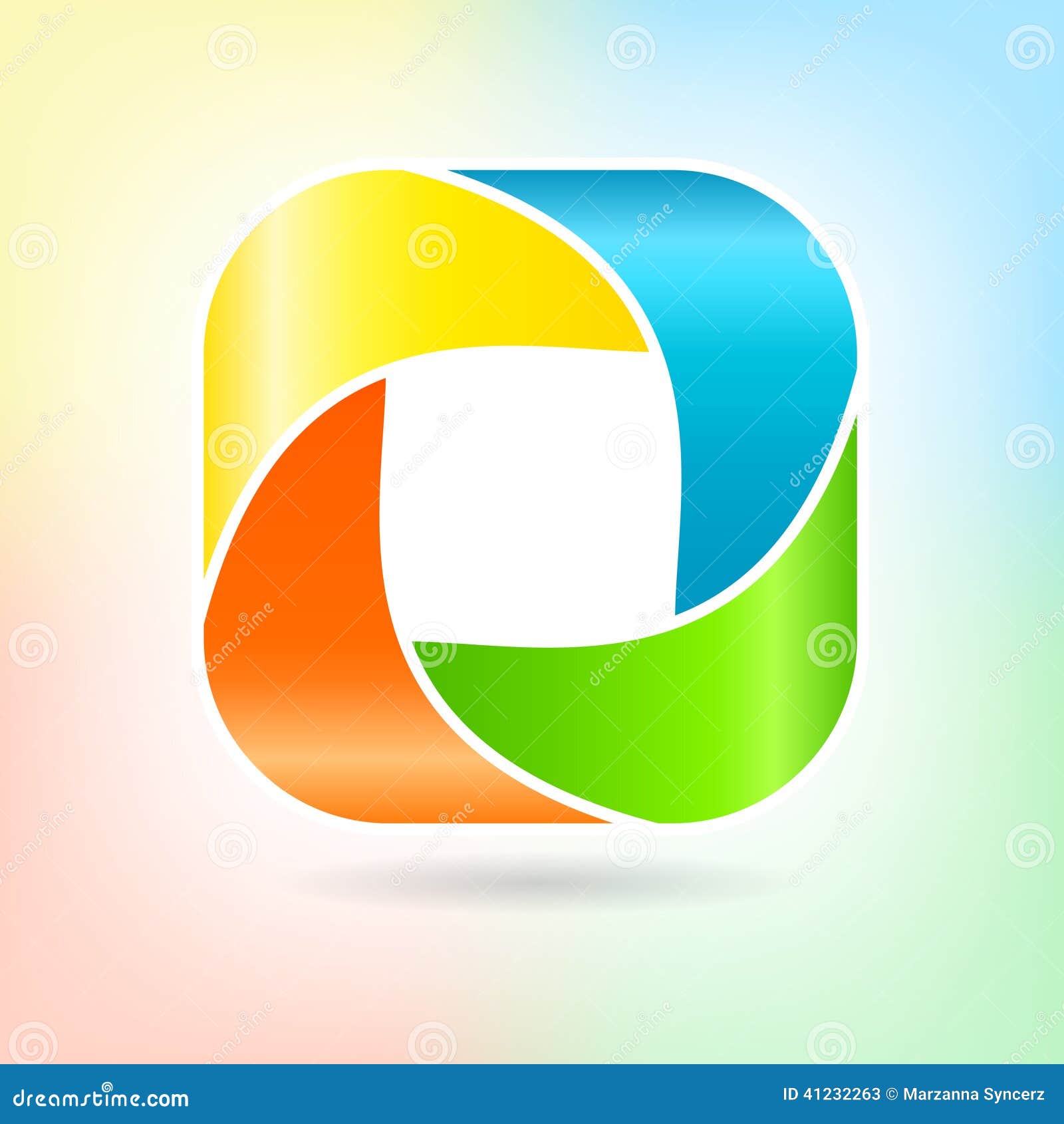 Vector logo stock vector. Illustration of colorful, color - 41232263