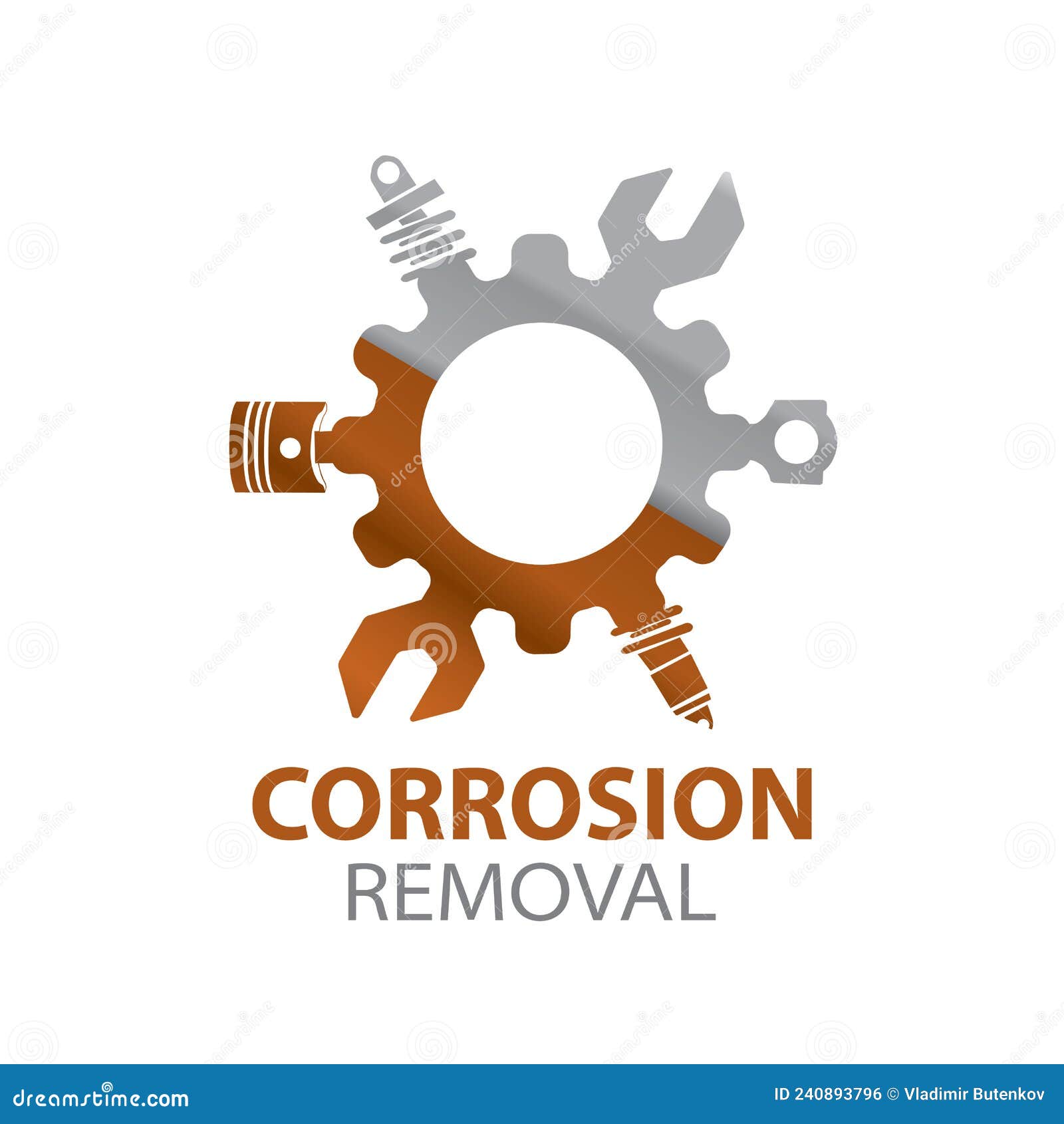 Vector Logo of Rust Removal and Treatment Stock Vector - Illustration ...