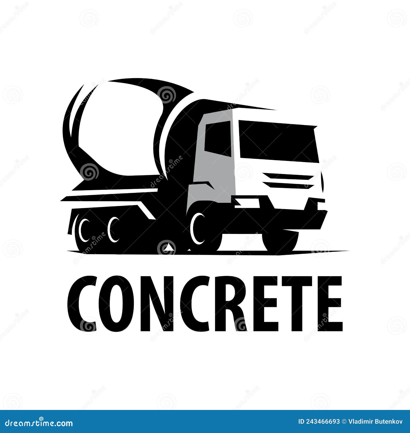 Vector Logo for the Sale of Concrete and Cement Stock Vector ...