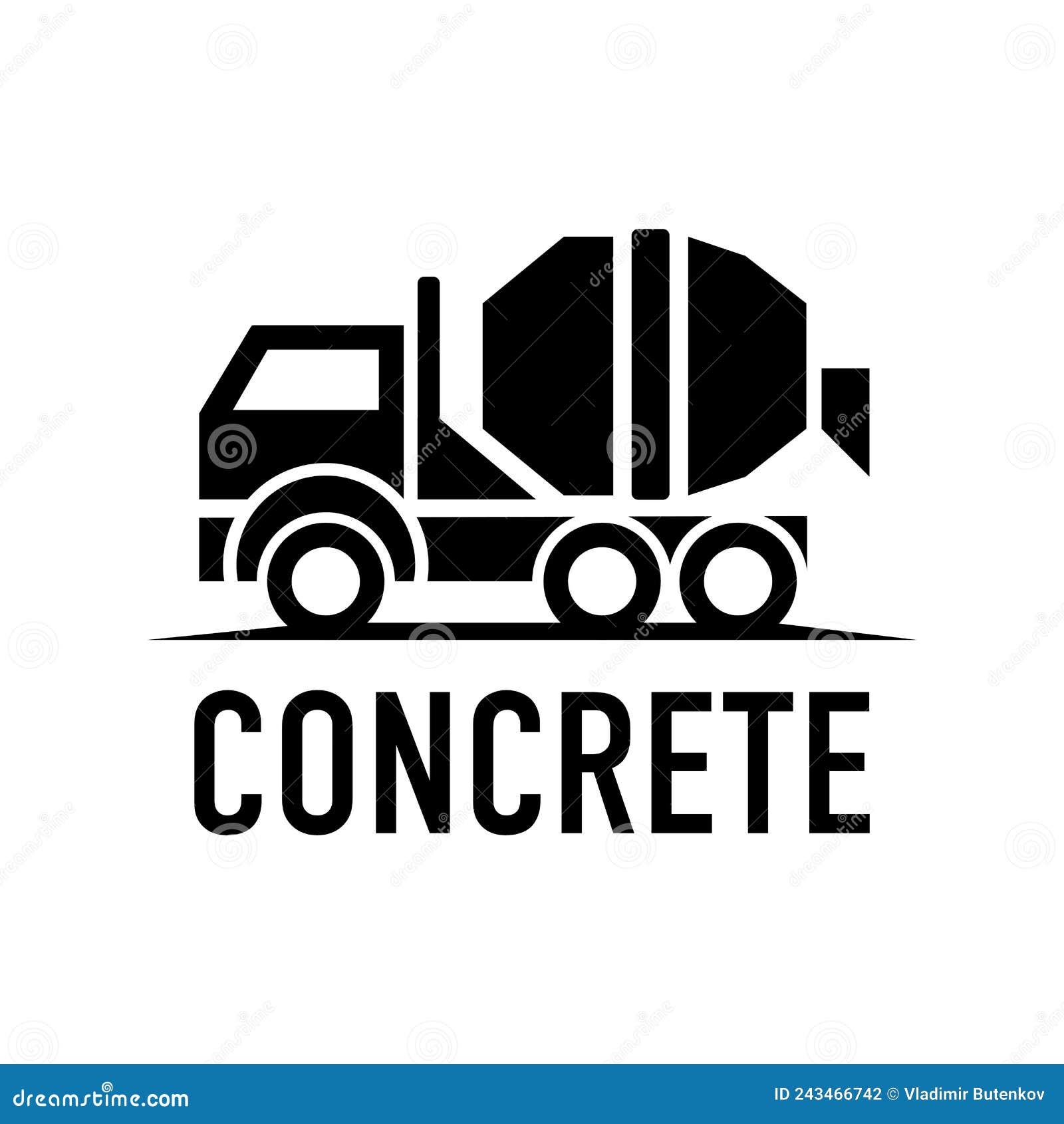 Vector Logo for the Sale of Concrete and Cement Stock Vector ...