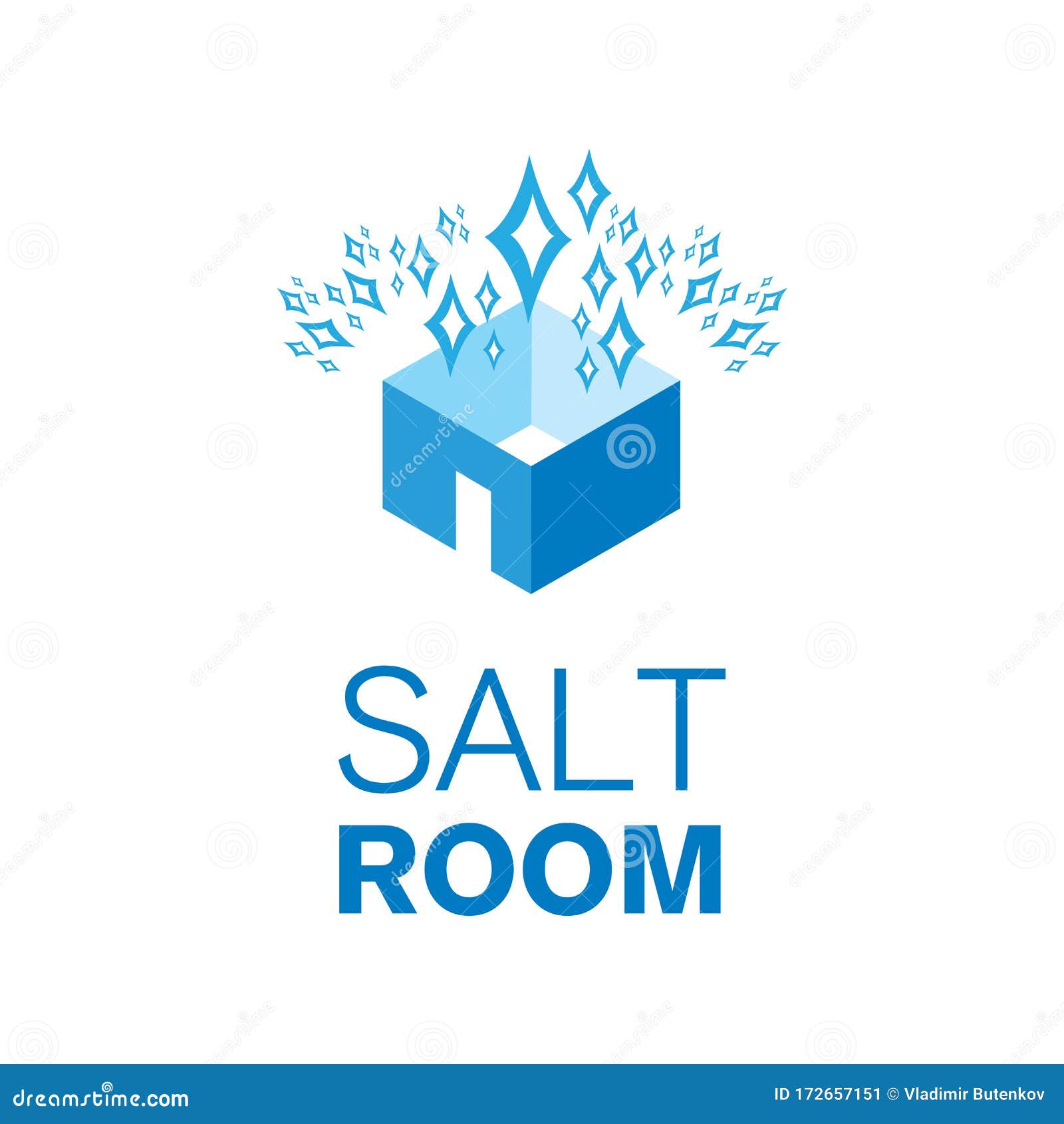 Vector Logo of the Salt Room, Recreation Room Stock Illustration ...