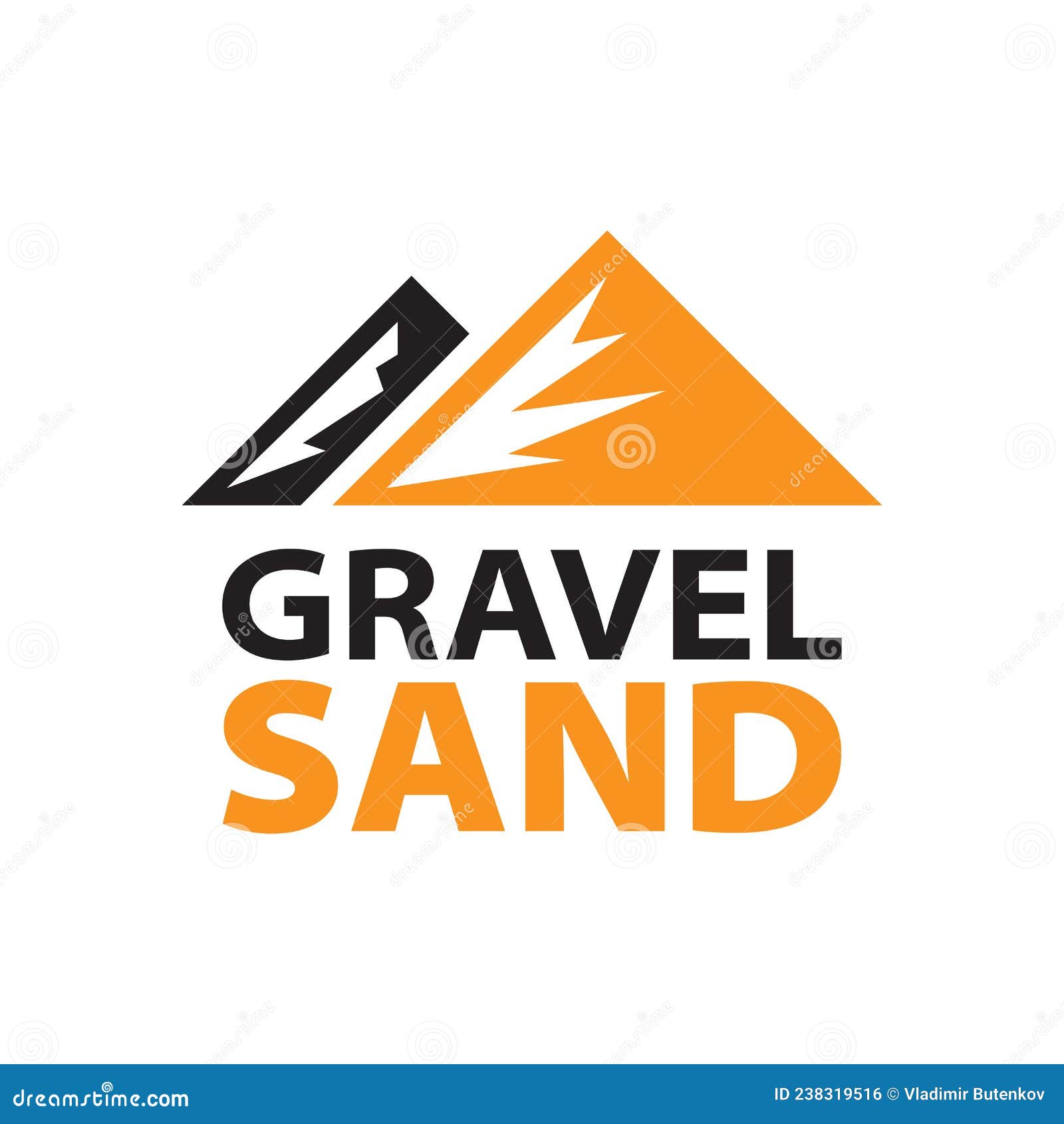 Vector Logo of Sand Mining and Trading Stock Vector - Illustration of ...