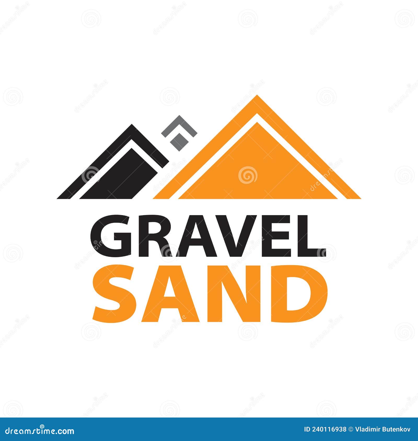 Vector Logo of Sand Mining and Trading Stock Vector - Illustration of ...