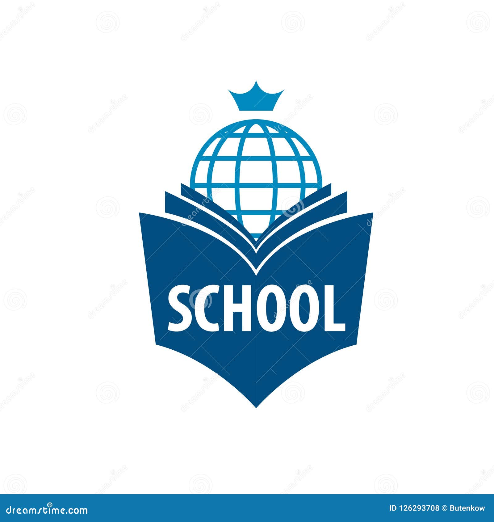 Vector logo School stock vector. Illustration of icon - 126293708