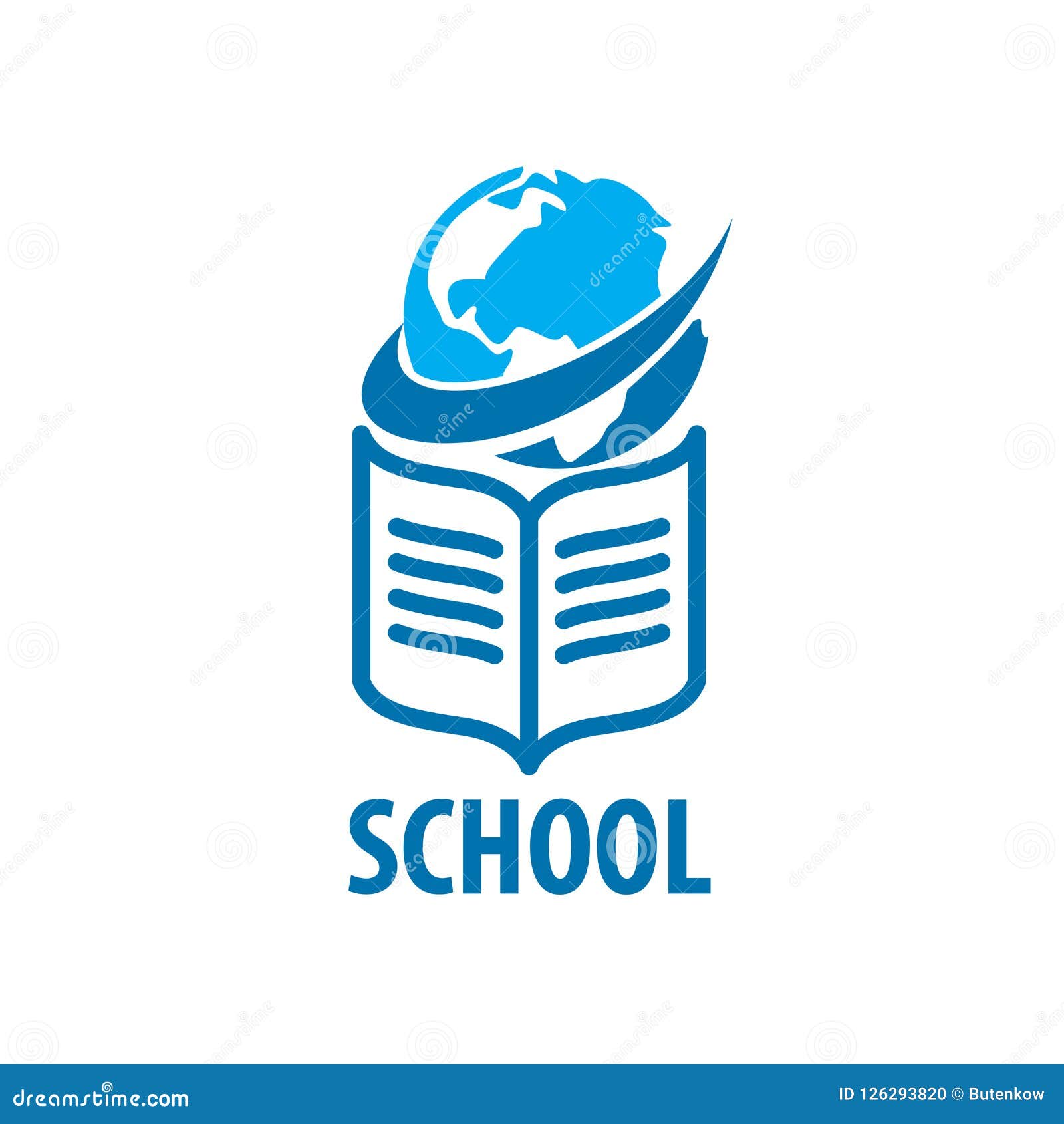 Vector logo School stock vector. Illustration of logo - 126293820