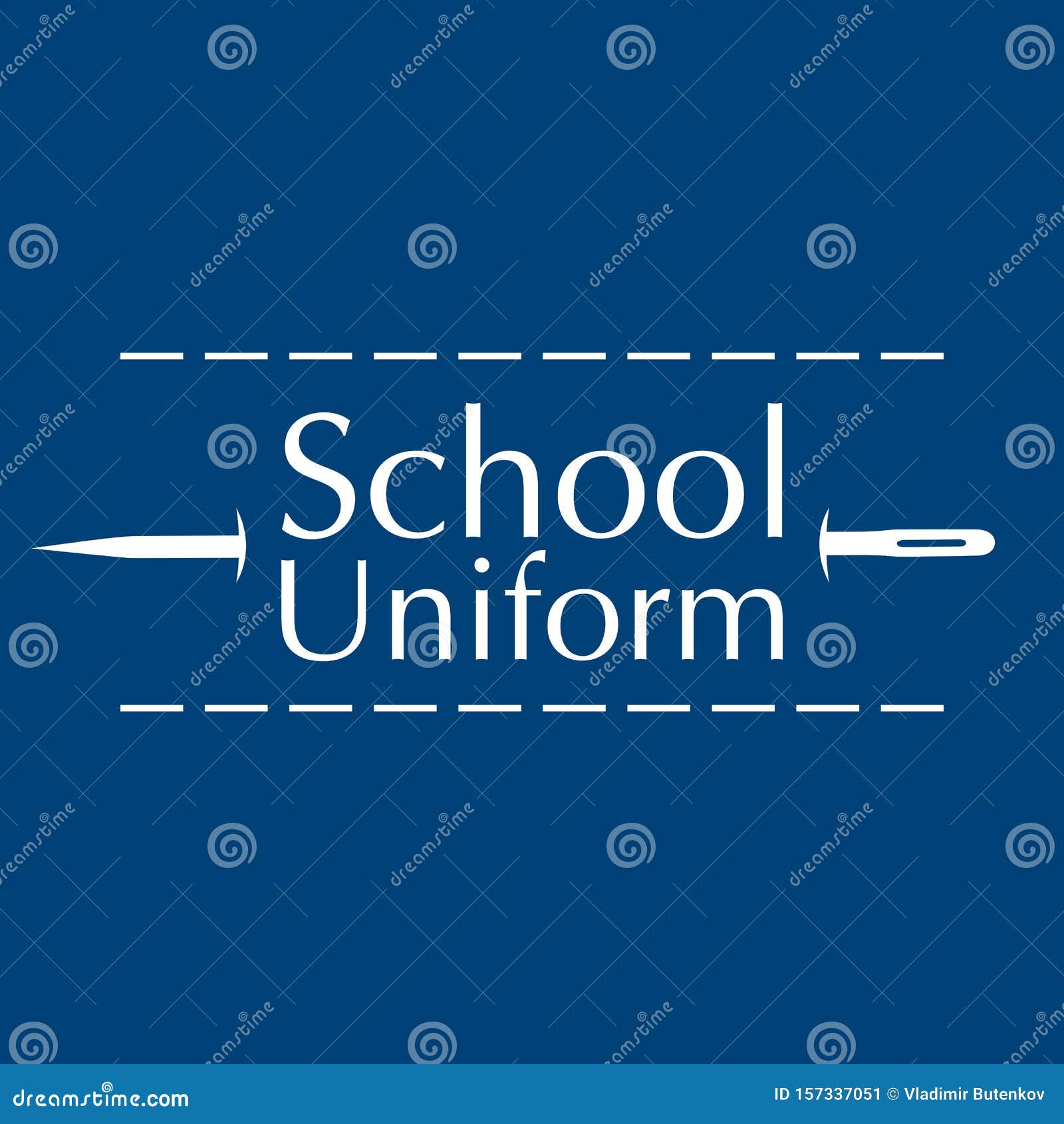 Vector Logo for School Store Clothes and Uniforms Stock Illustration ...
