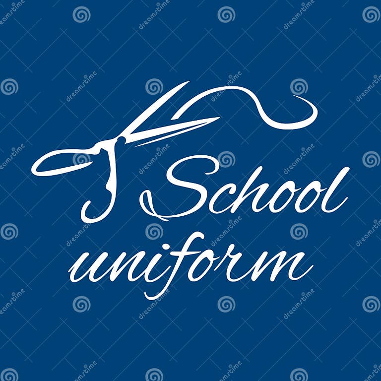 Vector Logo for School Store Clothes and Uniforms Stock Illustration ...