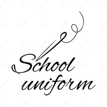 Vector Logo for School Store Clothes and Uniforms Stock Illustration ...
