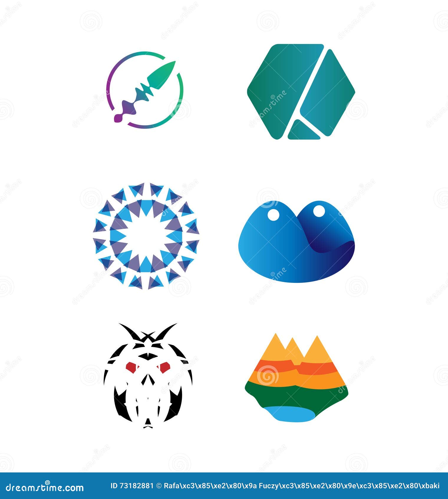 Vector logo set stock vector. Illustration of collection - 73182881