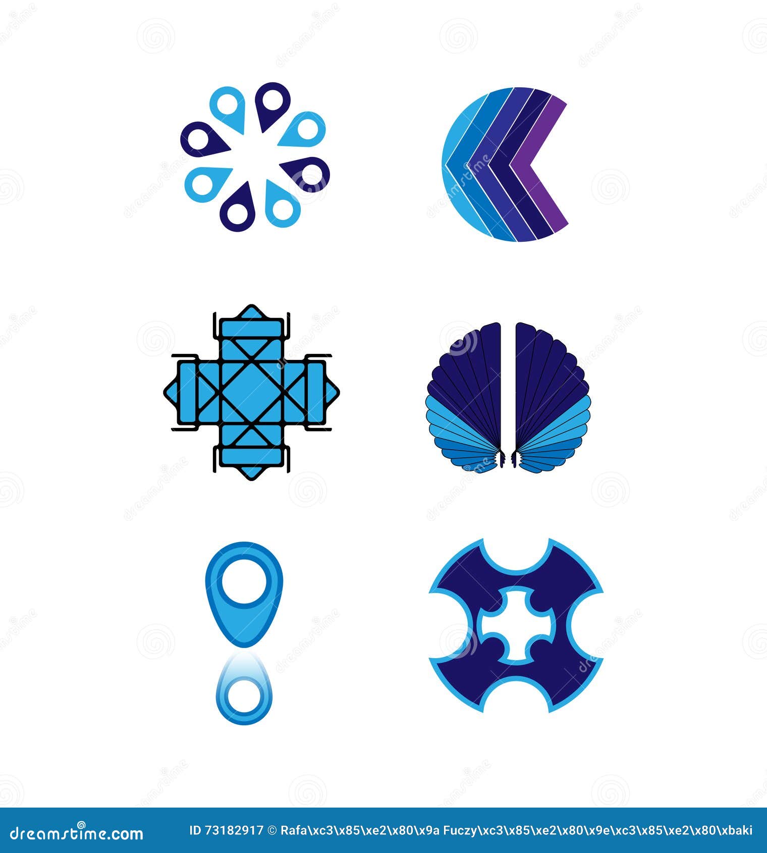 Vector logo set stock vector. Illustration of icon, template - 73182917
