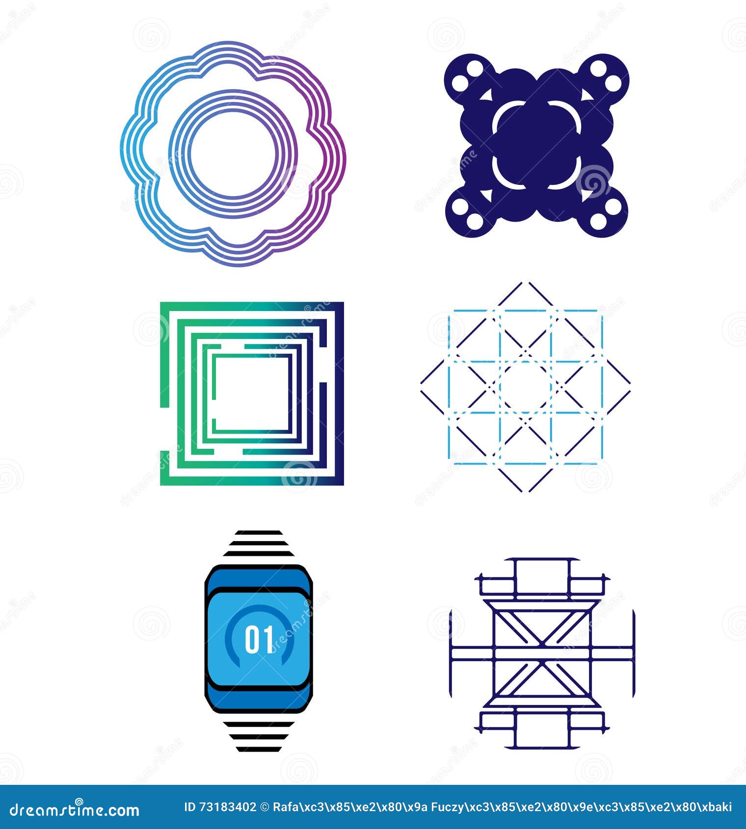 Vector logo set stock vector. Illustration of modern - 73183402