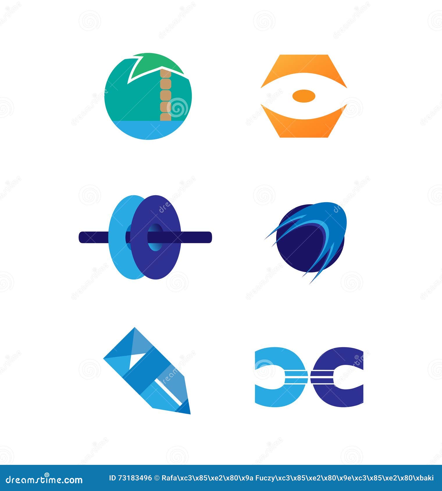 Vector logo set stock vector. Illustration of collection - 73183496