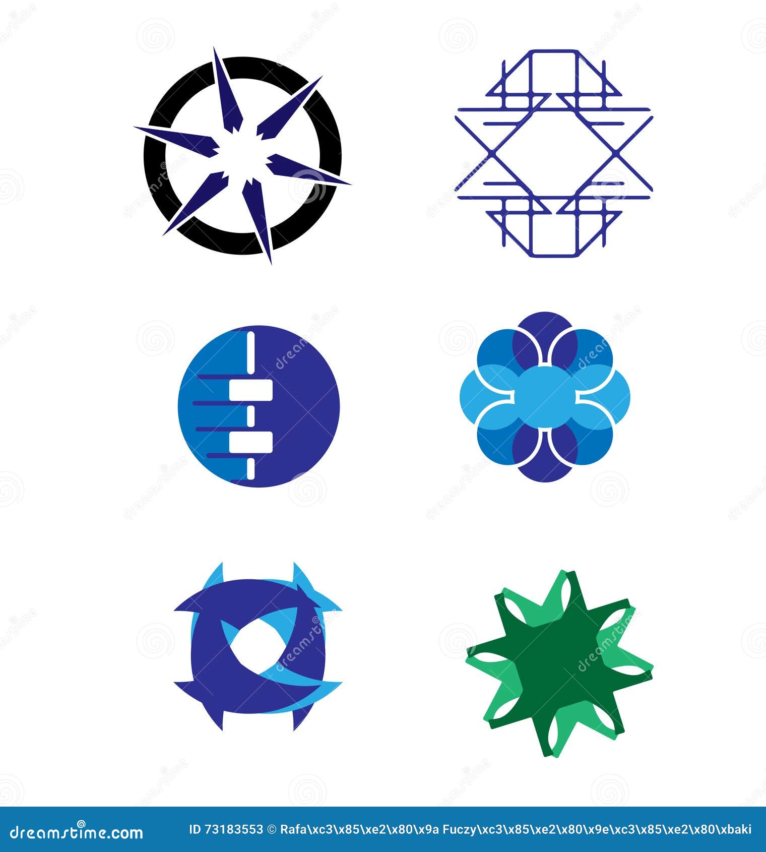 Vector logo set stock vector. Illustration of style, sign - 73183553