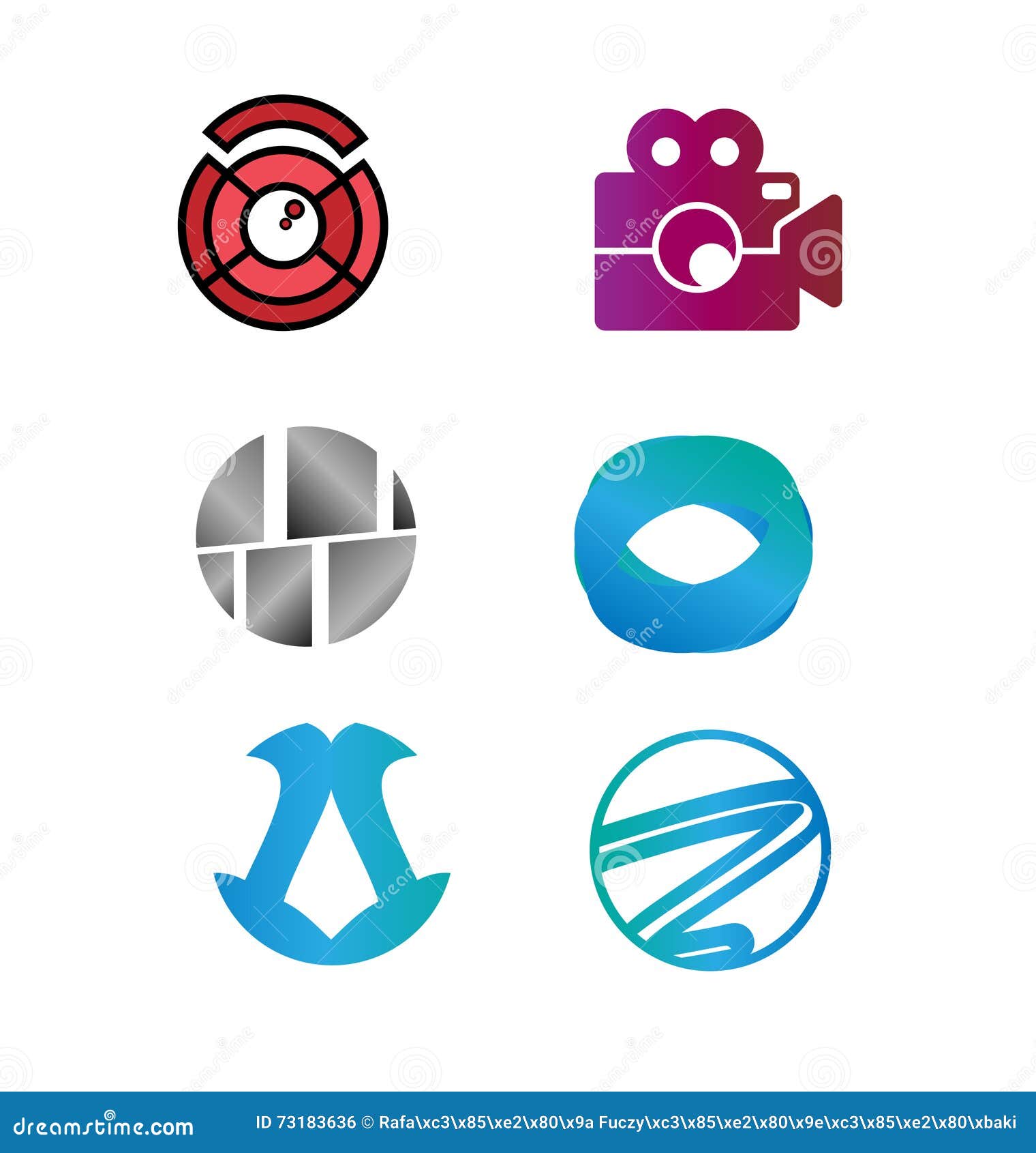 Vector logo set stock vector. Illustration of creative - 73183636