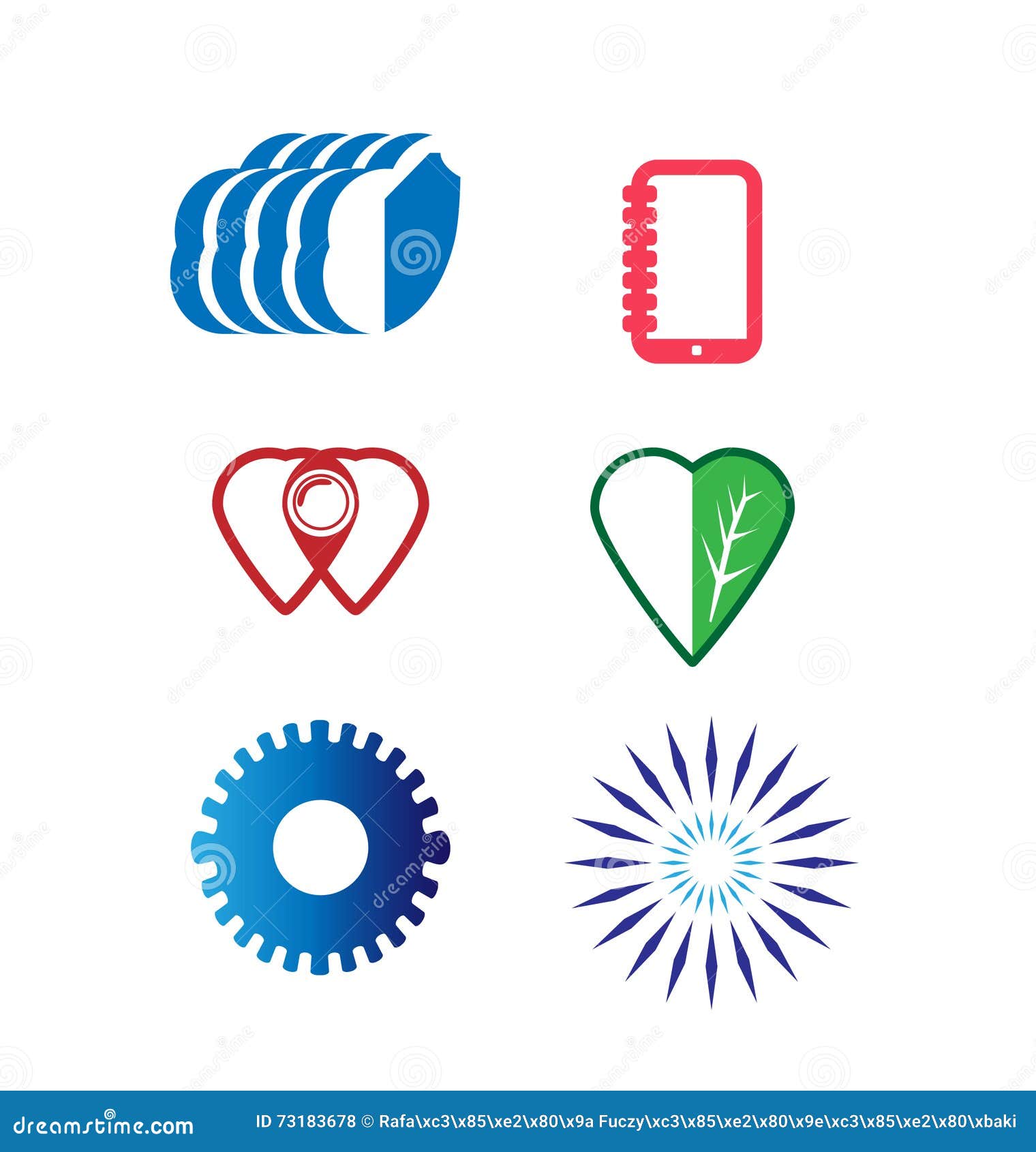 Vector logo set stock vector. Illustration of white, graphic - 73183678