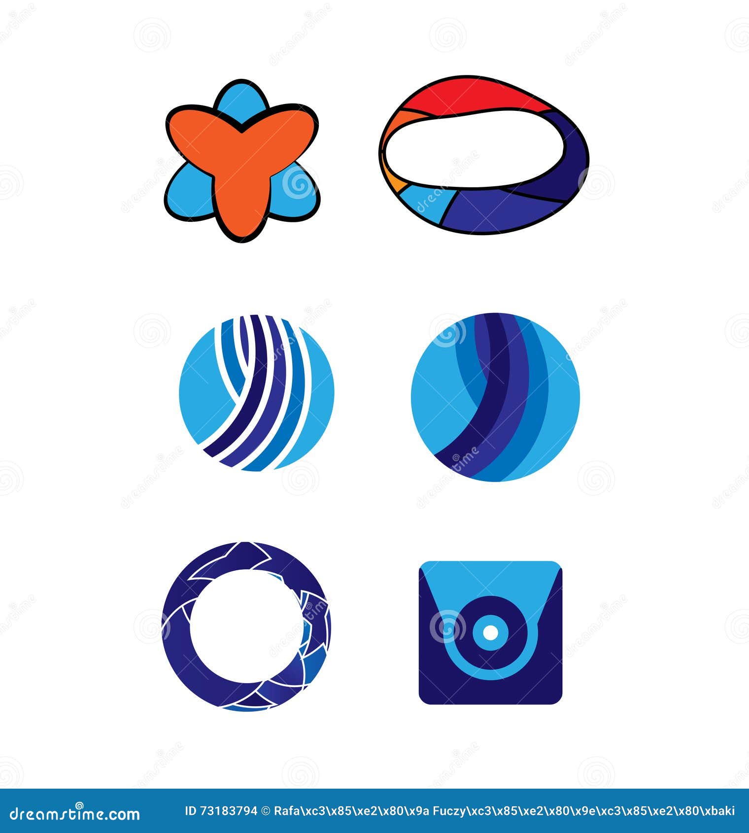 Vector logo set stock vector. Illustration of sign, stylish - 73183794