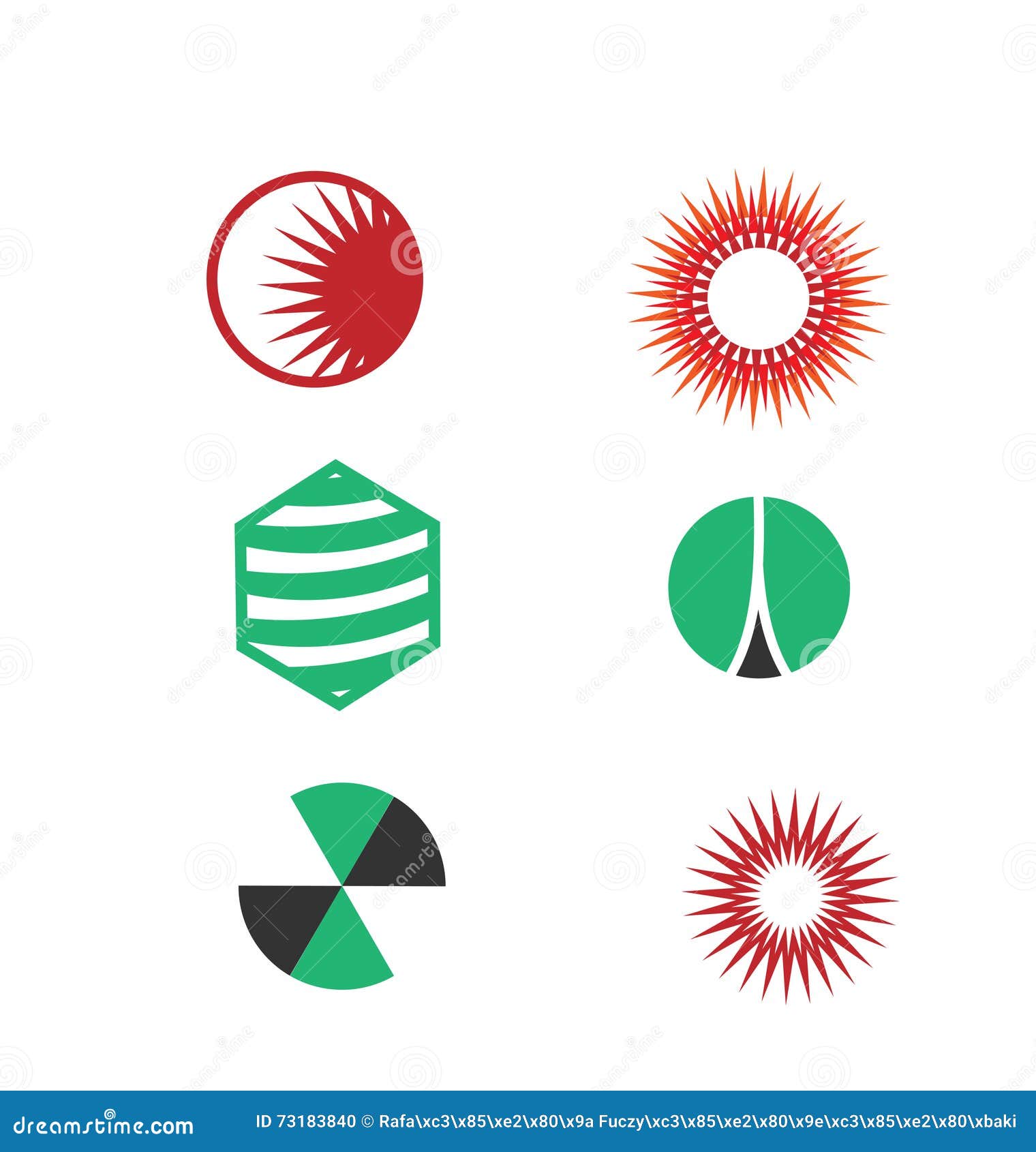 Vector logo set stock vector. Illustration of branding - 73183840