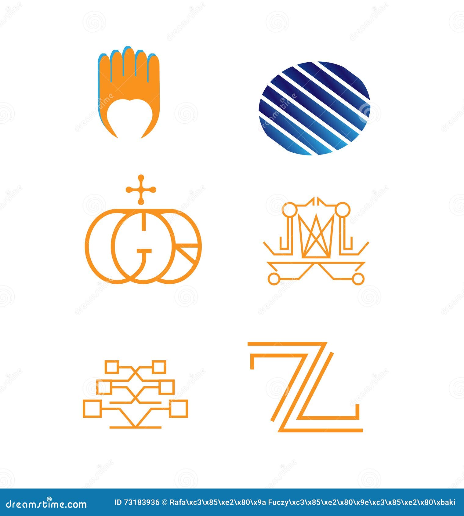 Vector logo set stock vector. Illustration of stylish - 73183936