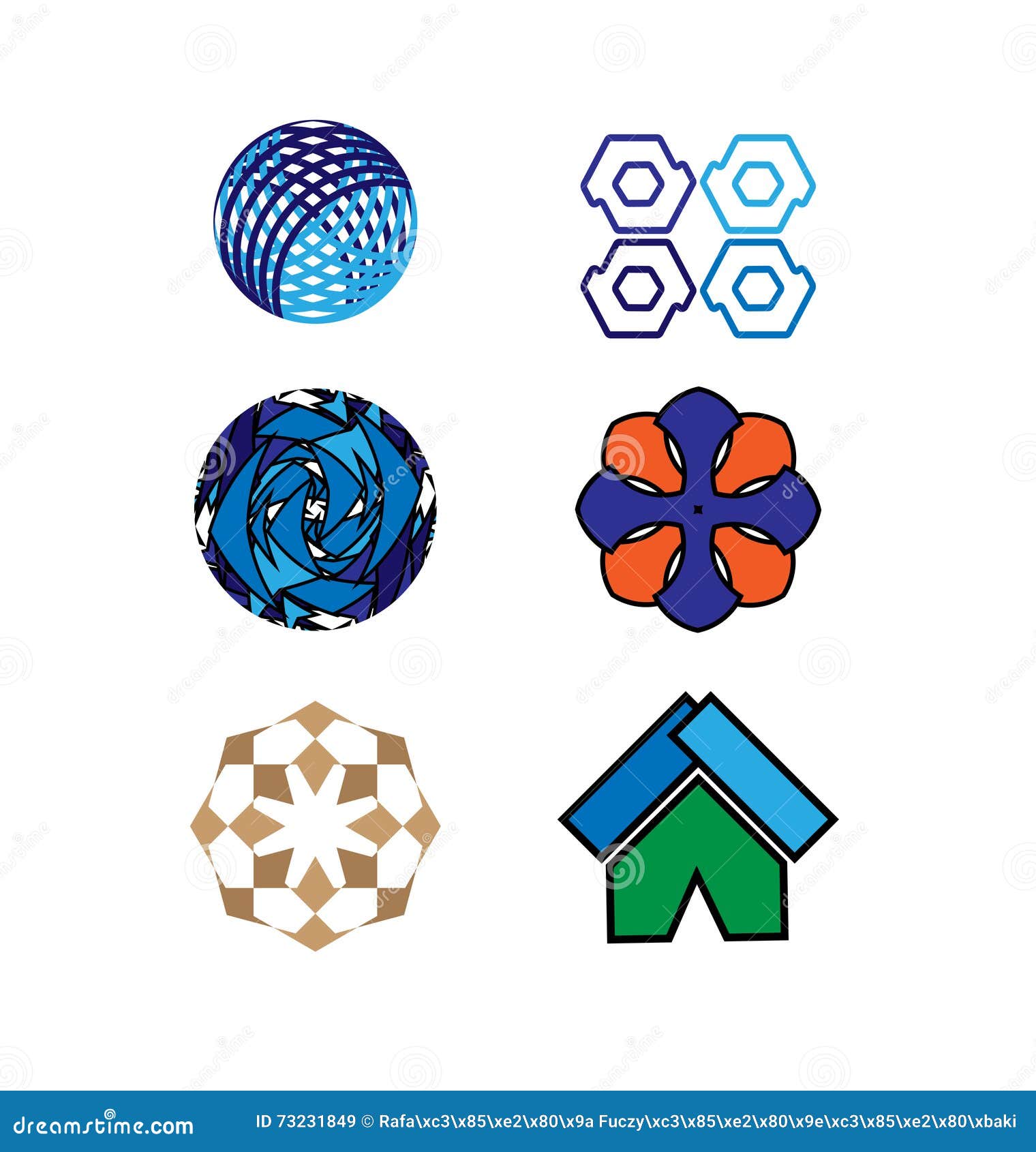 Vector logo set stock vector. Illustration of creative - 73231849