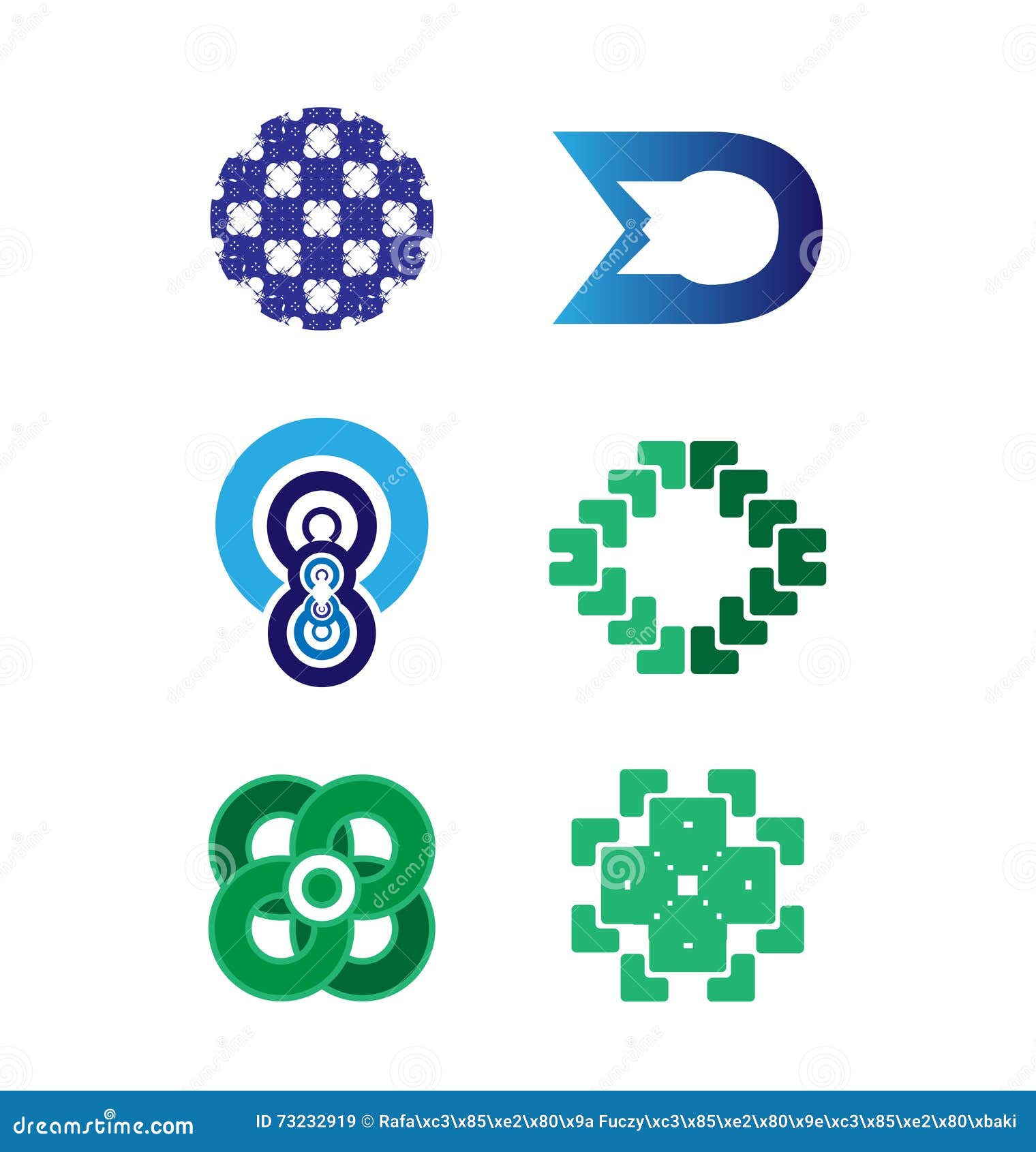 Vector logo set stock vector. Illustration of abstract - 73232919