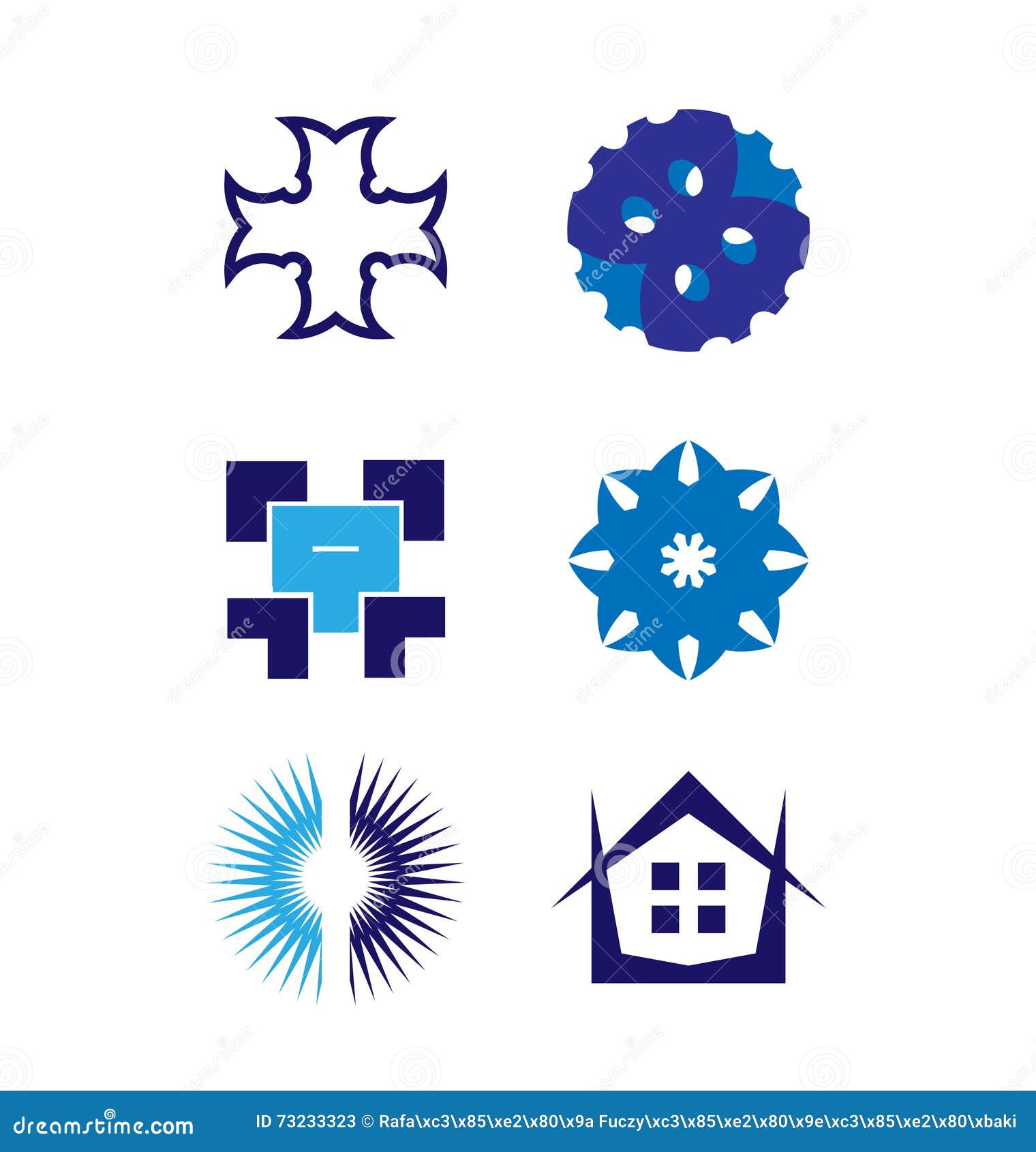 Vector logo set stock vector. Illustration of icon, template - 73233323