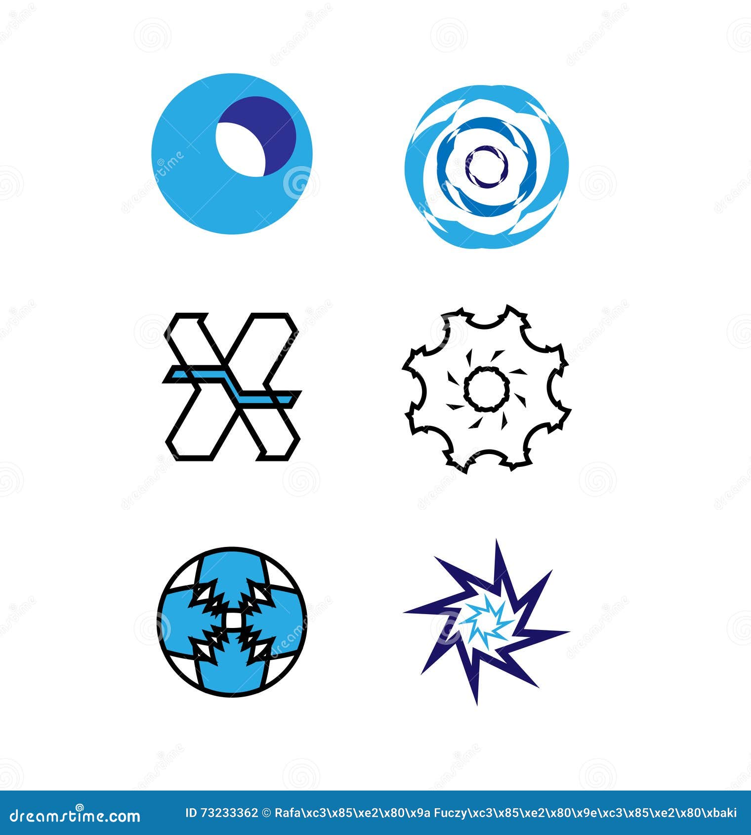 Vector logo set stock vector. Illustration of vector - 73233362