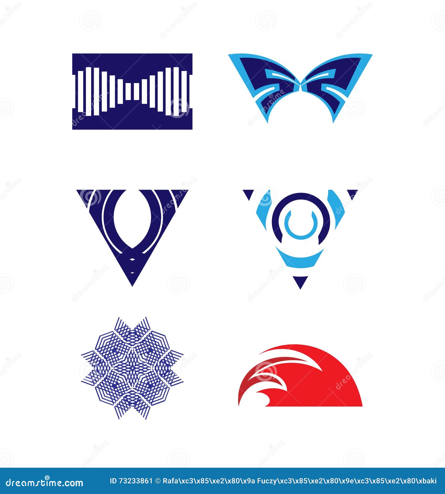 Vector logo set stock vector. Illustration of branding - 73233861