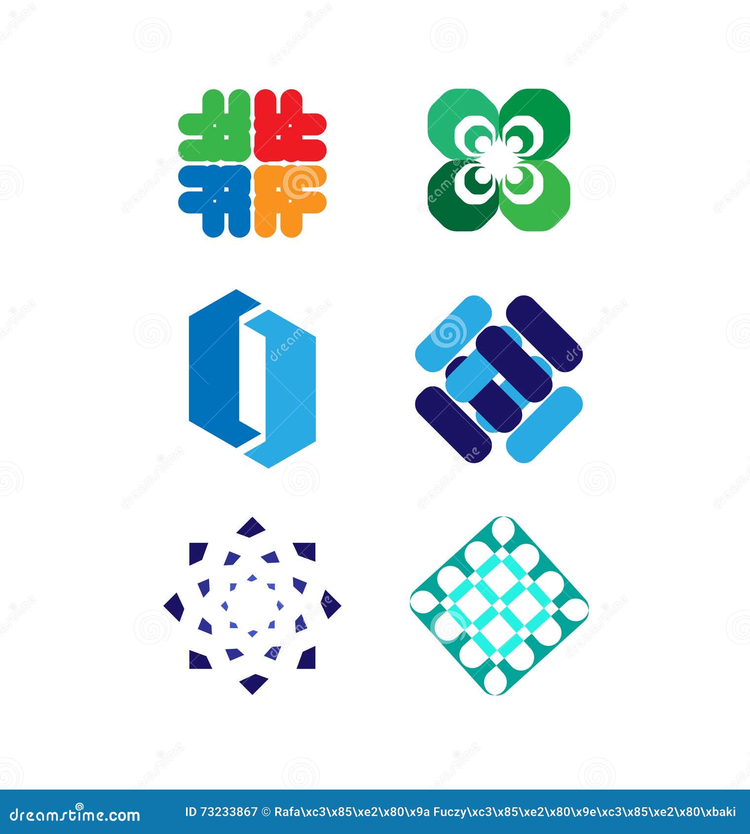 Vector logo set stock vector. Illustration of symbol - 73233867