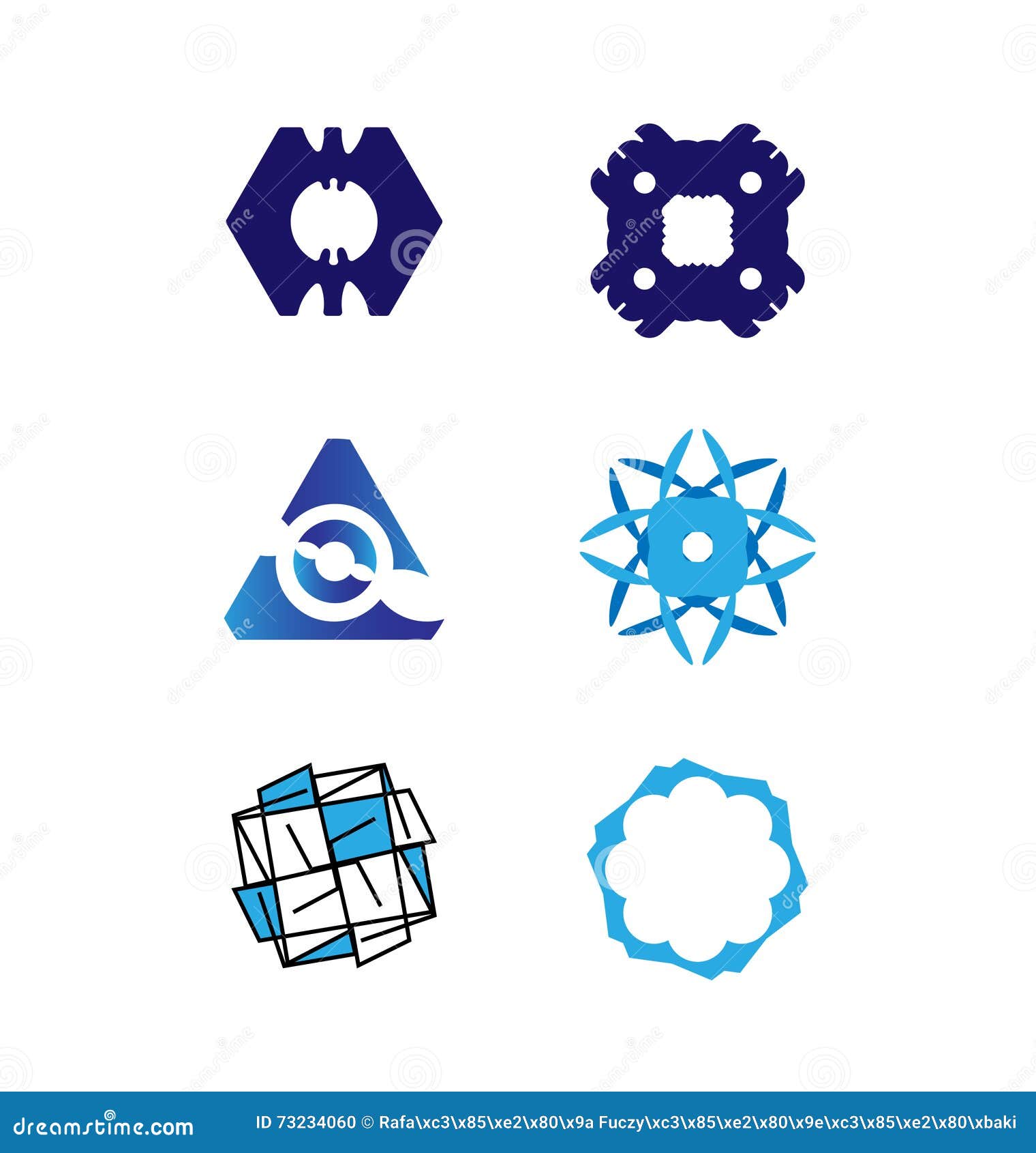 Vector logo set stock vector. Illustration of icon, design - 73234060