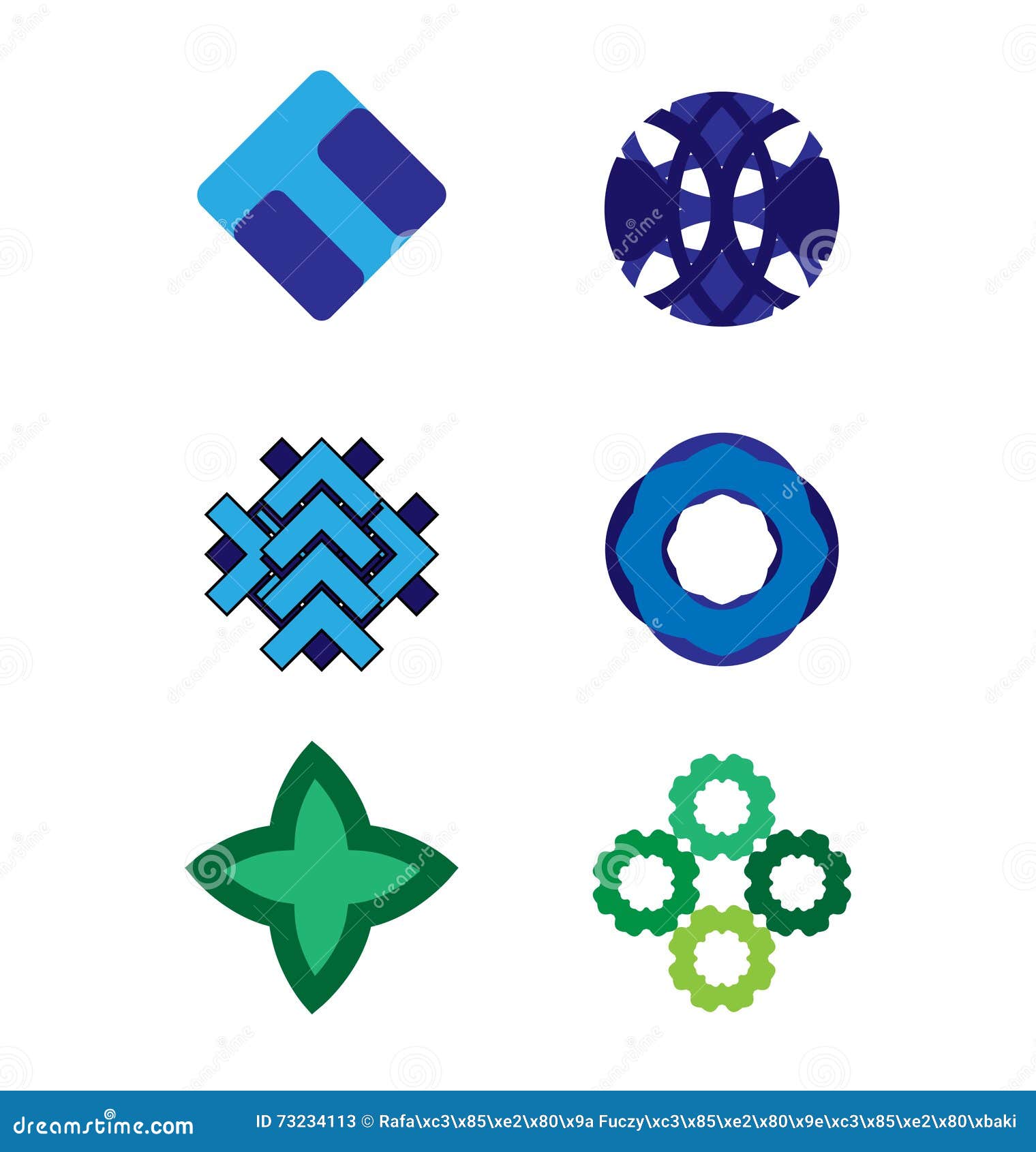 Vector logo set stock vector. Illustration of company - 73234113