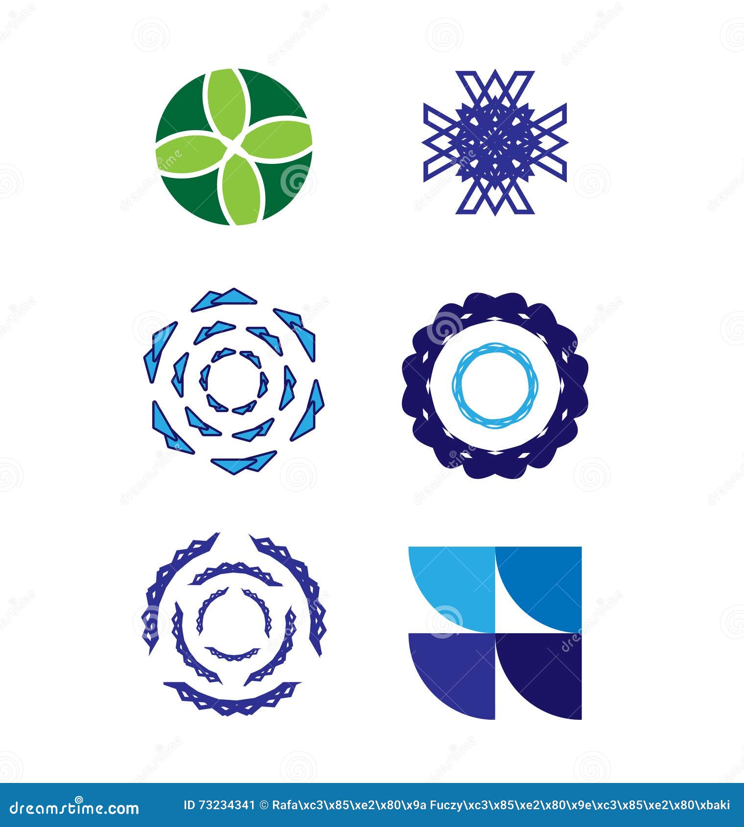 Vector logo set stock vector. Illustration of stylish - 73234341