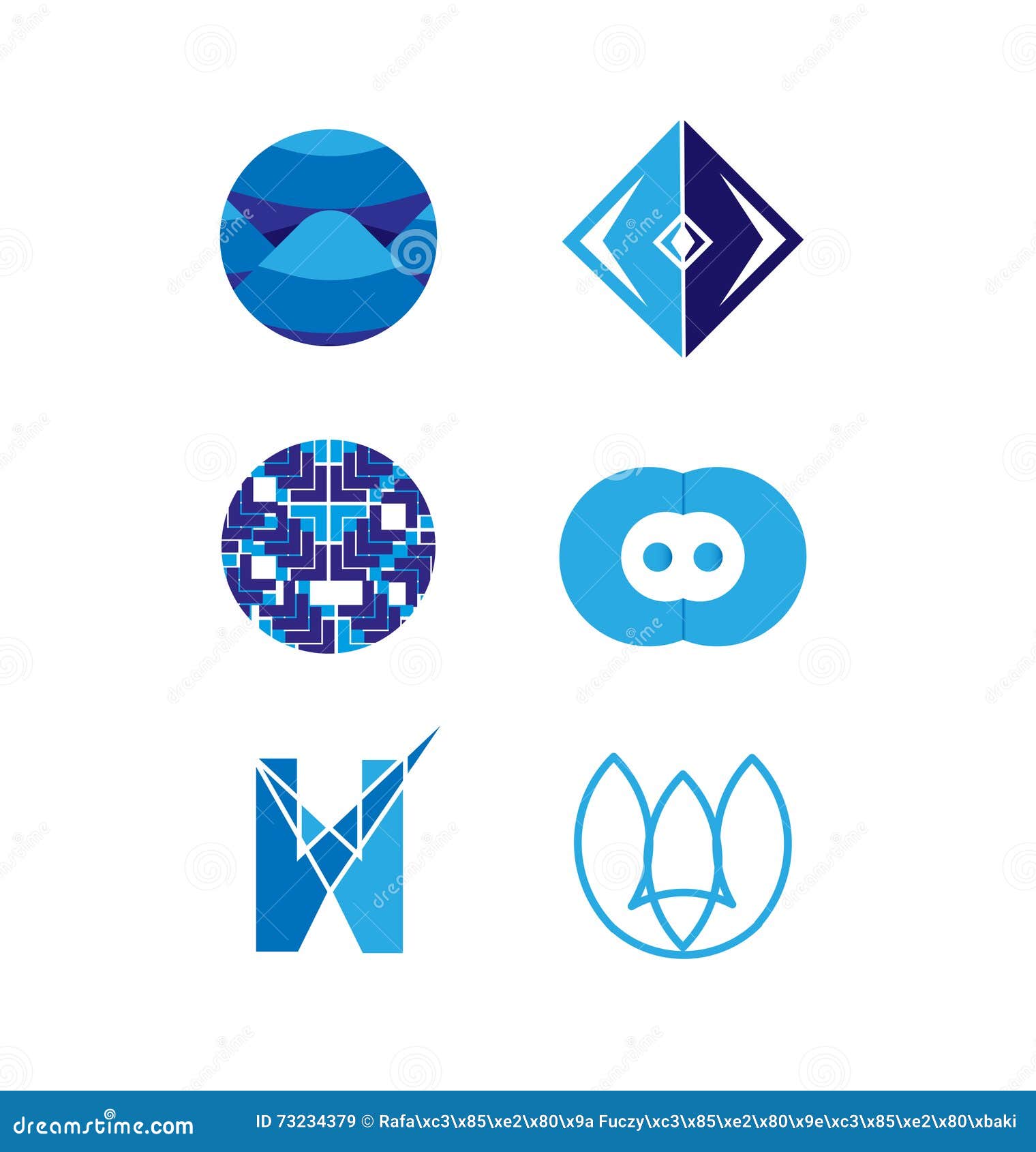 Vector logo set stock vector. Illustration of sign, curve - 73234379