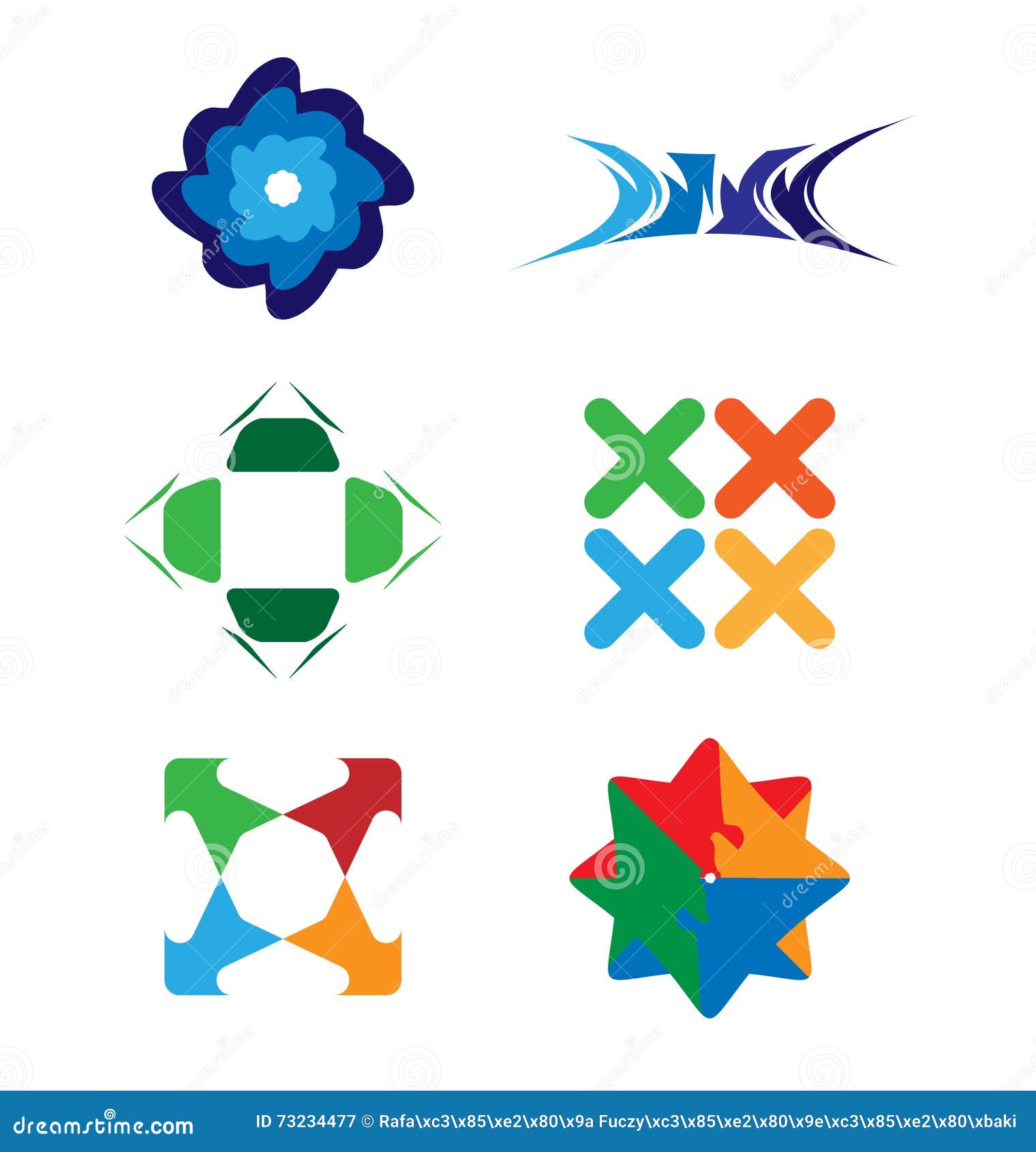 Vector logo set stock vector. Illustration of trendy - 73234477