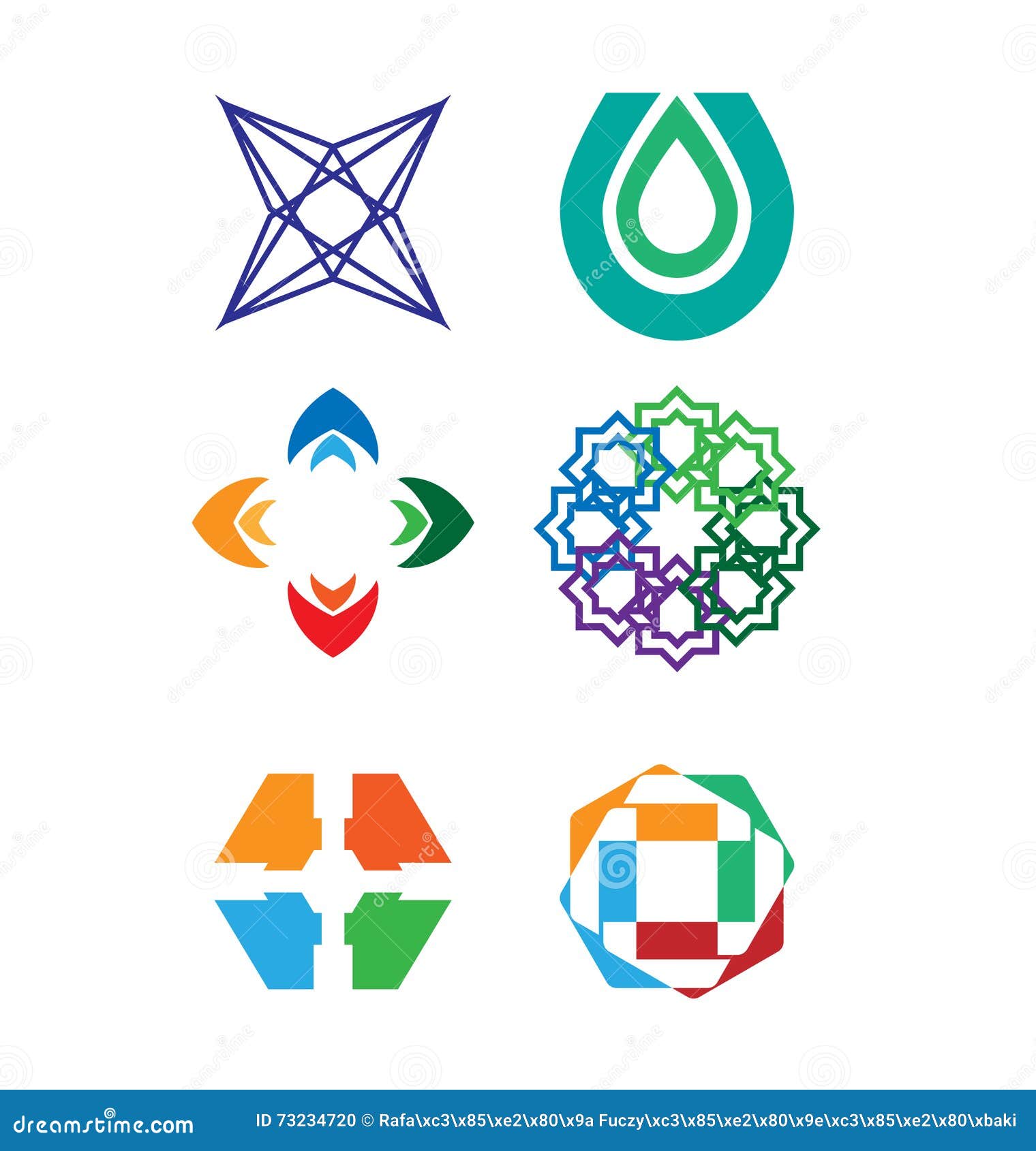 Vector logo set stock vector. Illustration of template - 73234720