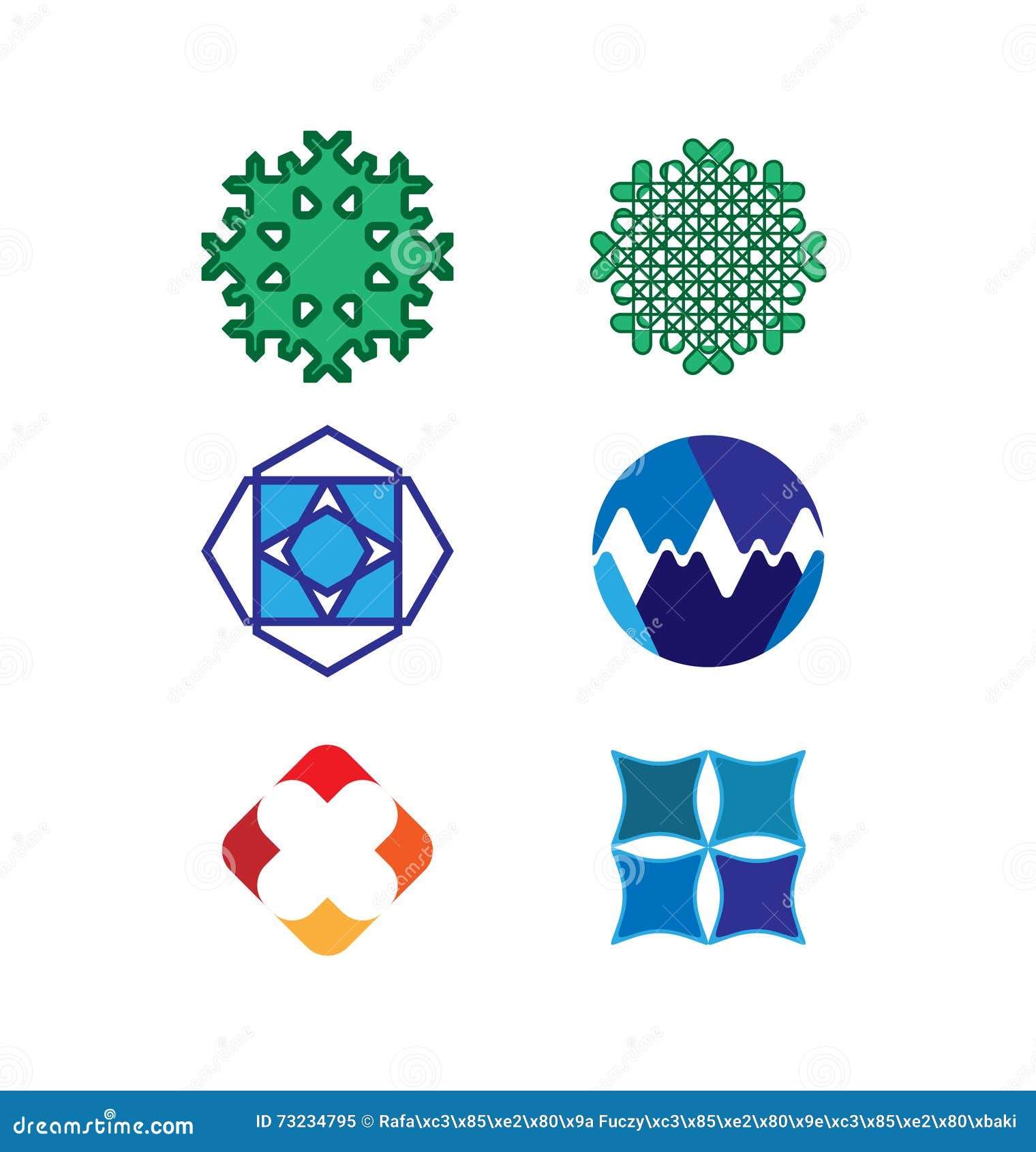 Vector logo set stock vector. Illustration of corporate - 73234795