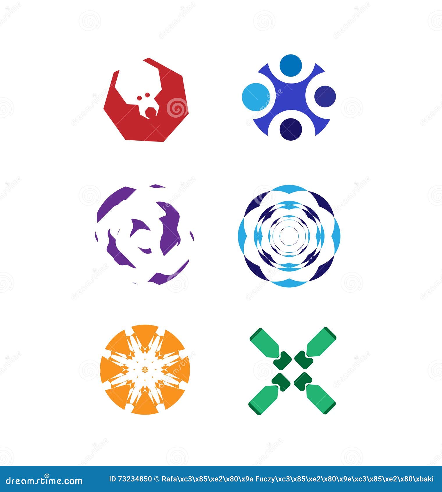 Vector logo set stock vector. Illustration of concept - 73234850