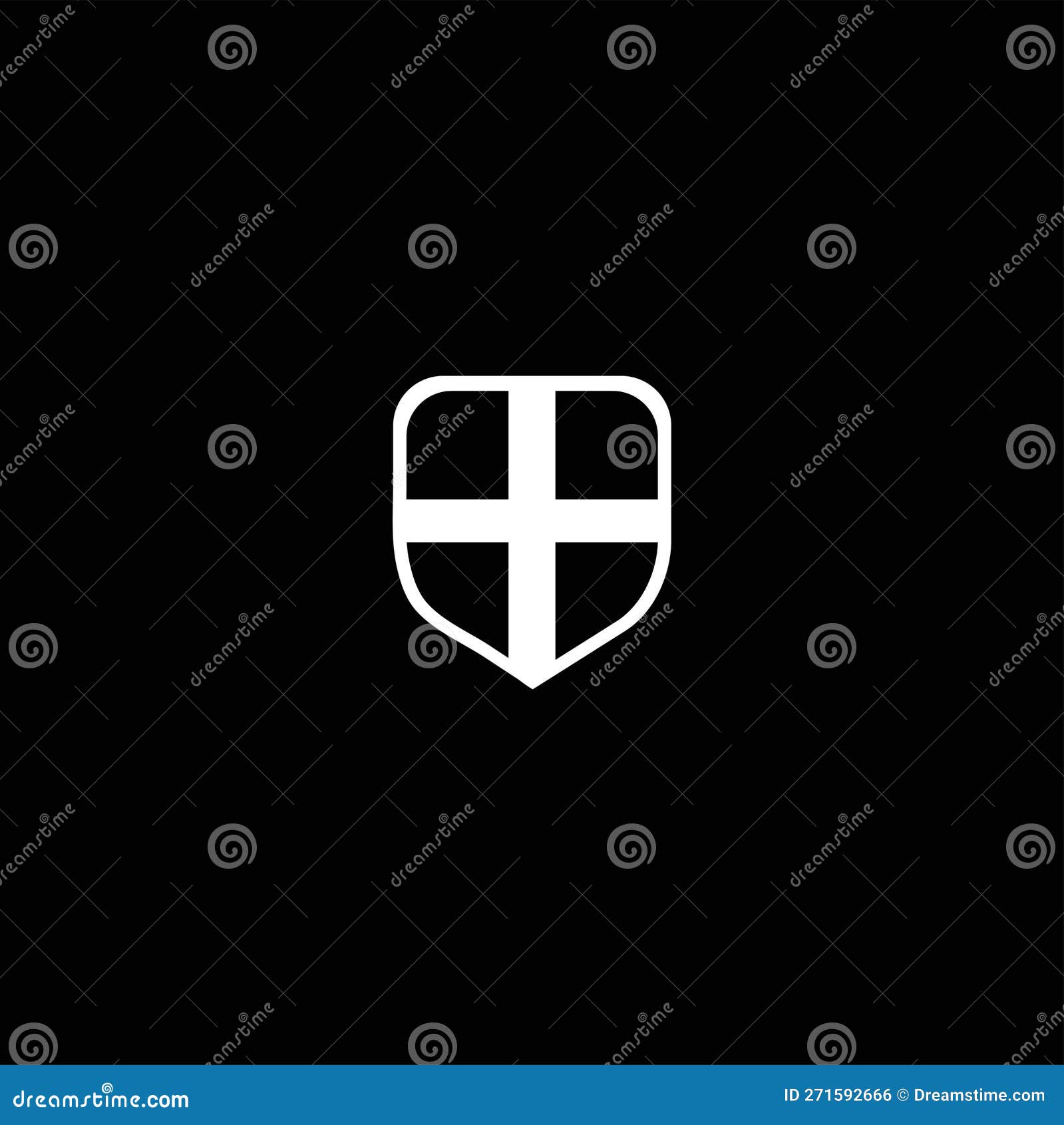 Shield Vector Logo Template Design Stock Vector - Illustration of ...