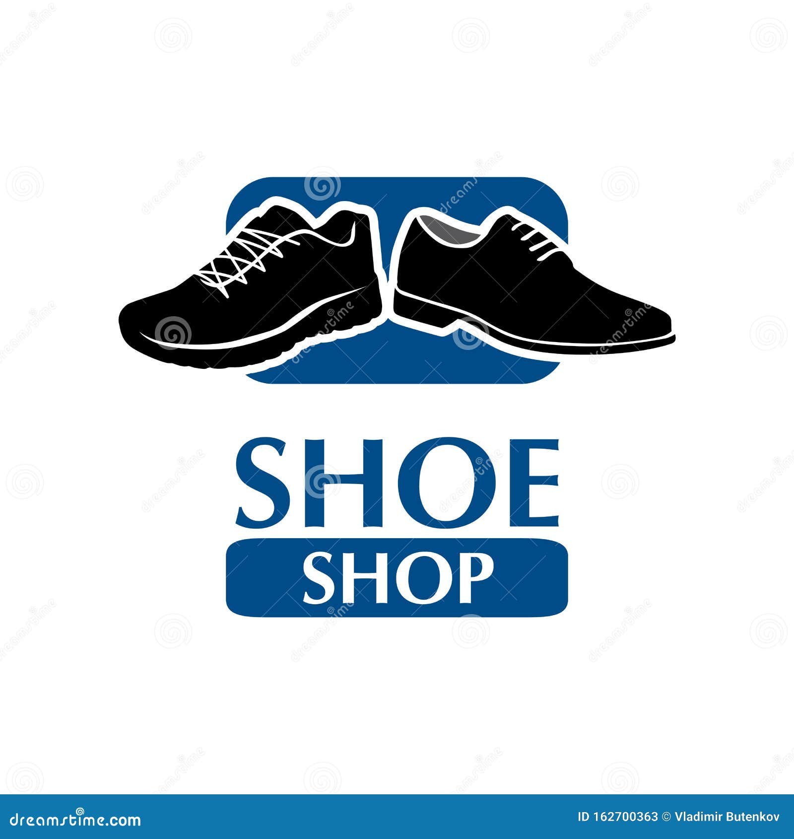Vector Logo for Shoes and Sneakers Store Stock Illustration ...