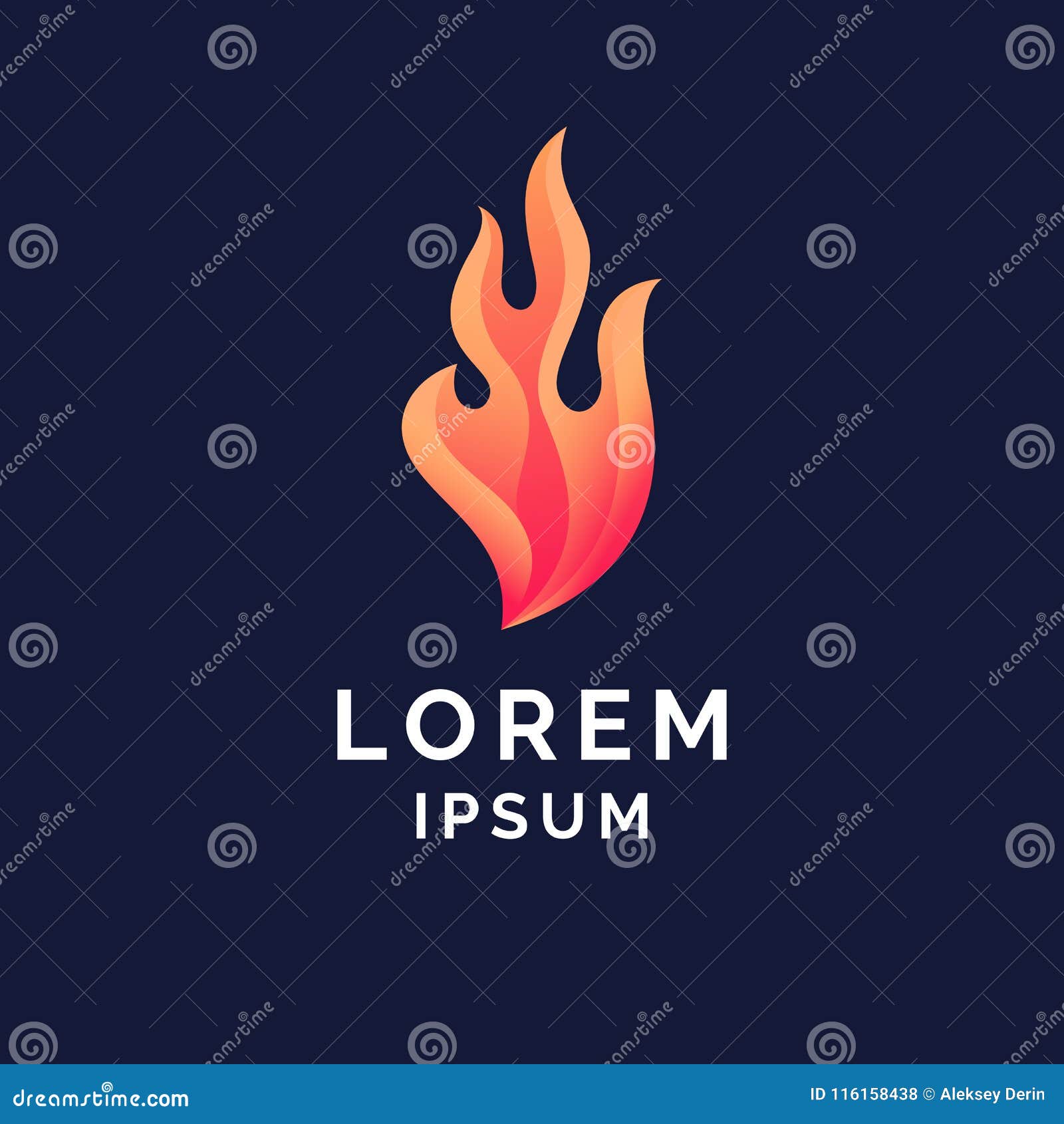 Vector Logo and Sign of the Burning Fire. Stock Vector - Illustration ...