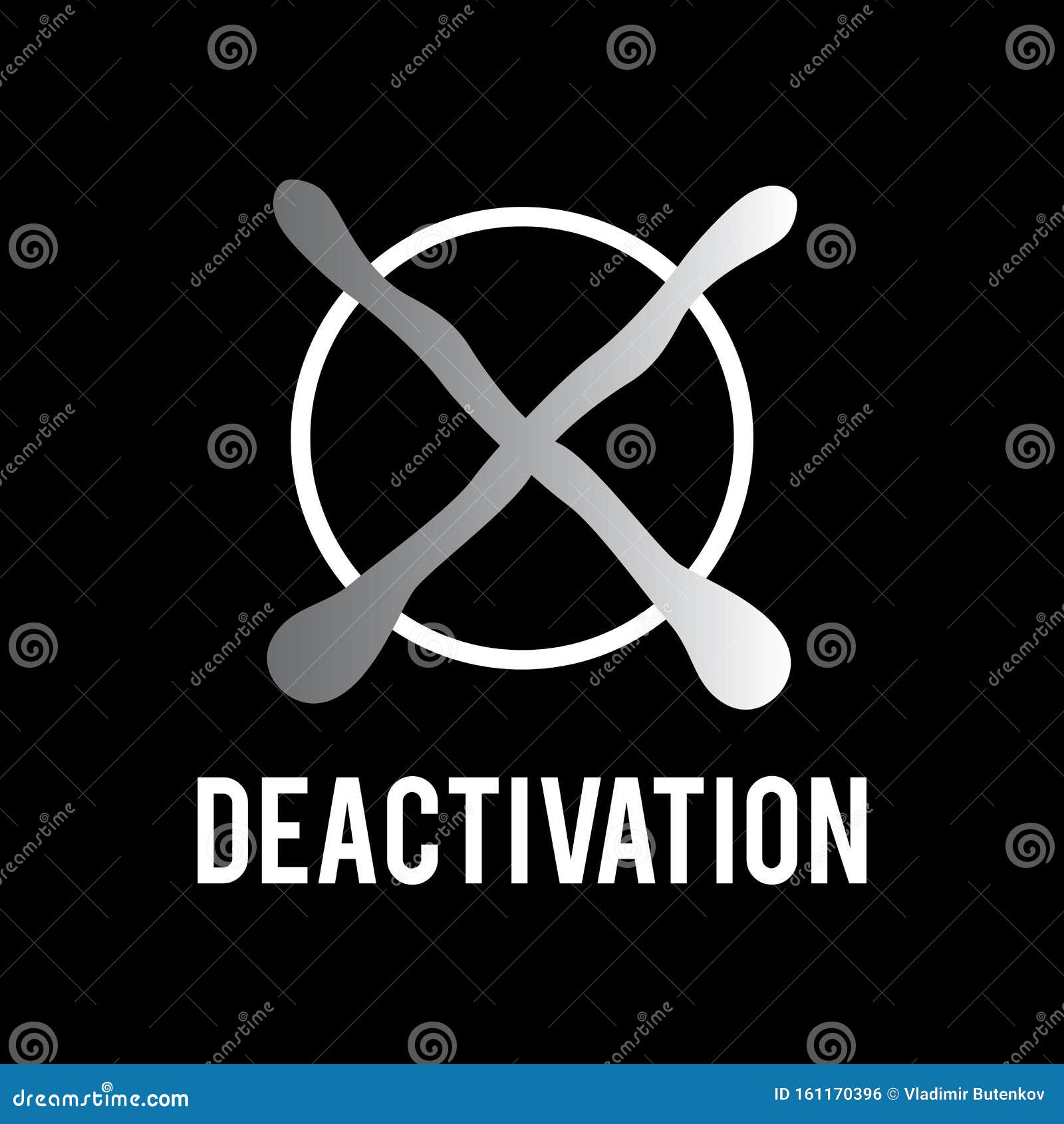 Vector Logo, Sign of Deactivation and Inactivity of the Account Stock ...