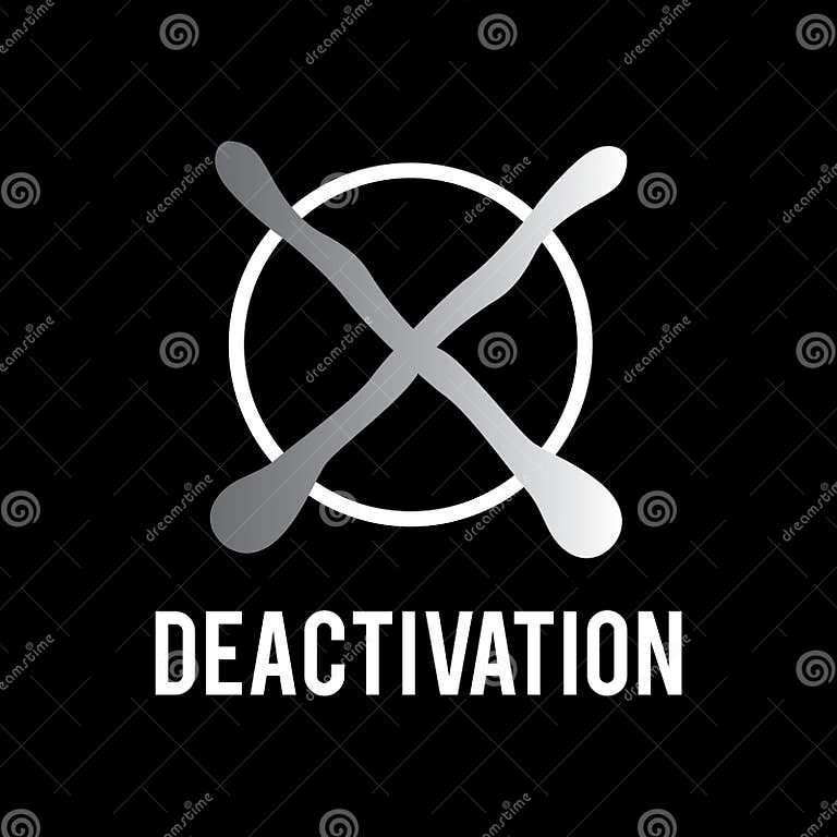 Vector Logo, Sign of Deactivation and Inactivity of the Account Stock ...