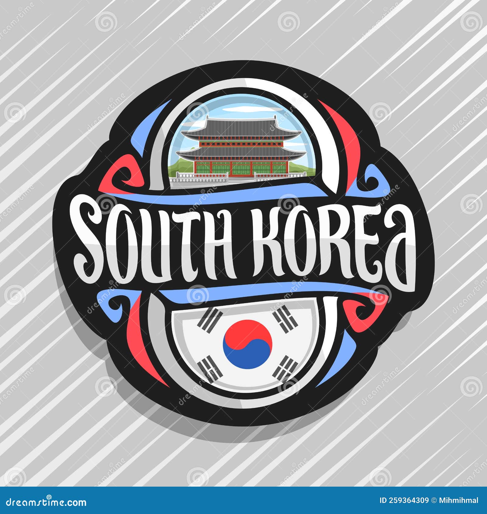 Vector Logo for South Korea Stock Vector - Illustration of icon ... Vector Logo for South Korea Stock Vector - Illustration of icon ...