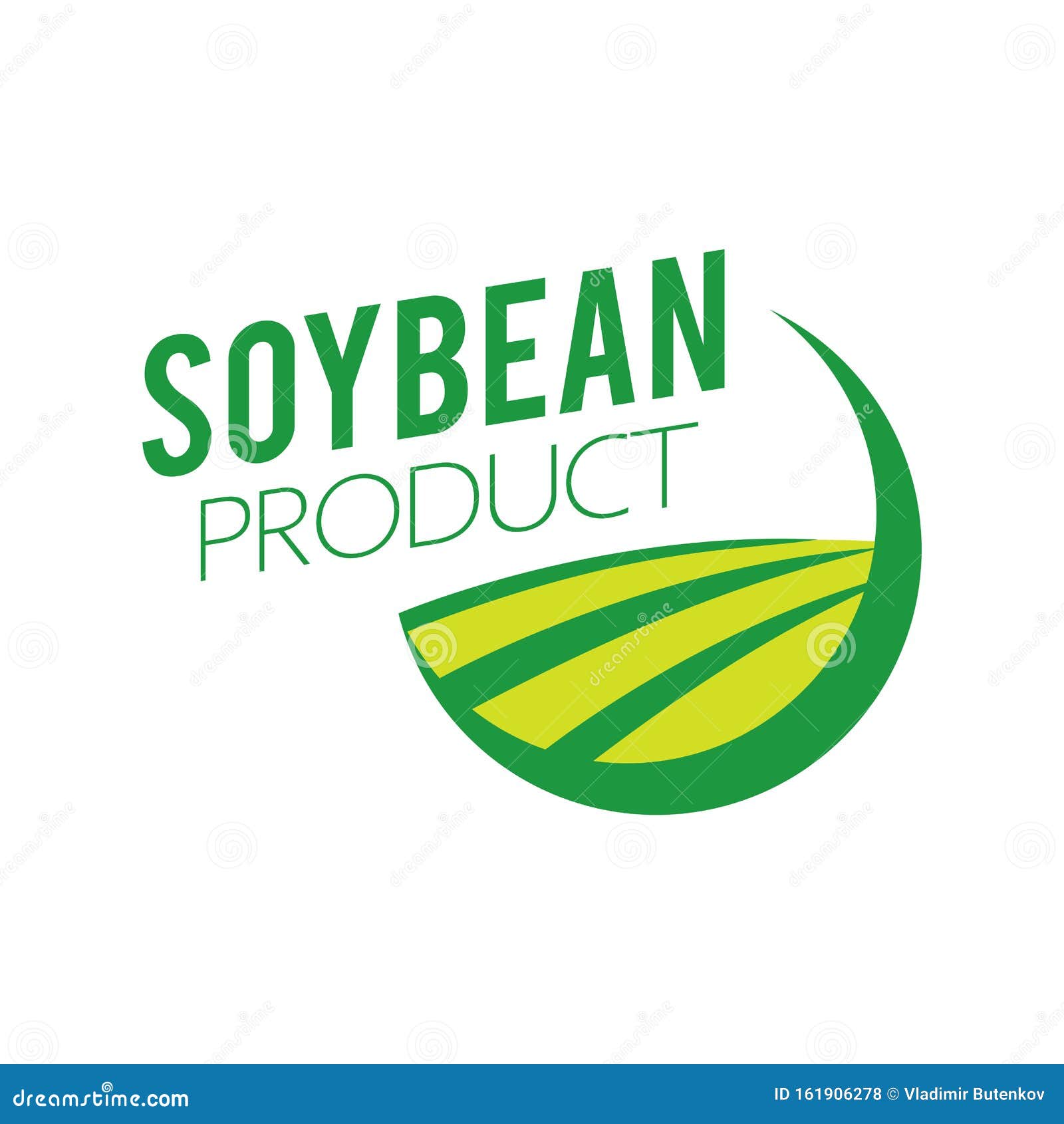 Vector Logo of Soybean and Agricultural Products Stock Illustration ...