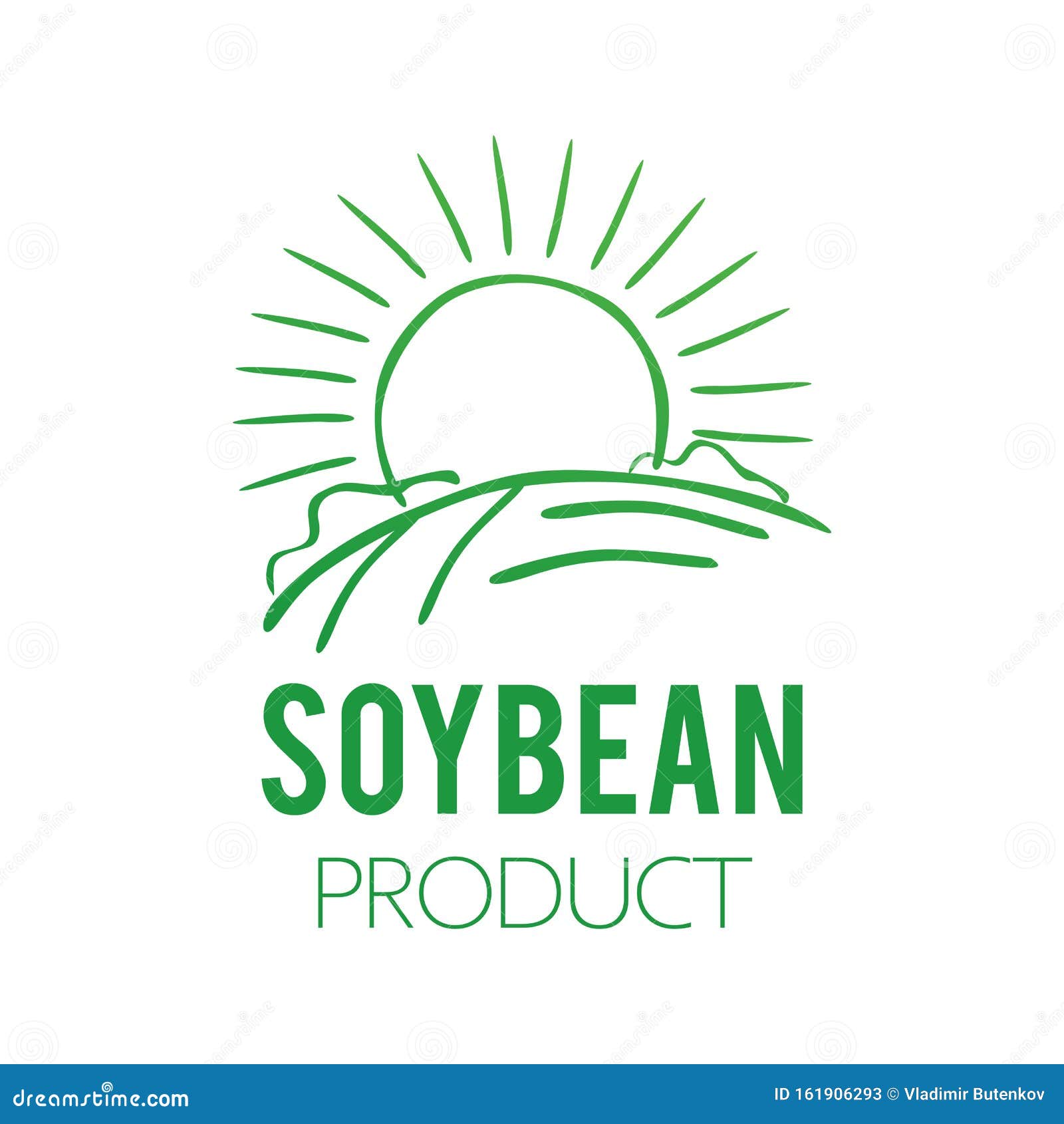 Vector Logo of Soybean and Agricultural Products Stock Illustration ...