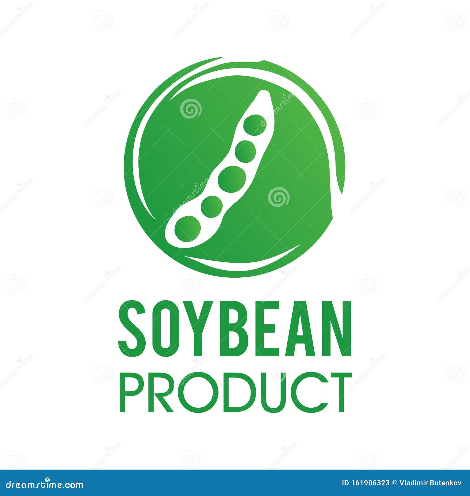 Vector Logo of Soybean and Agricultural Products Stock Illustration ...