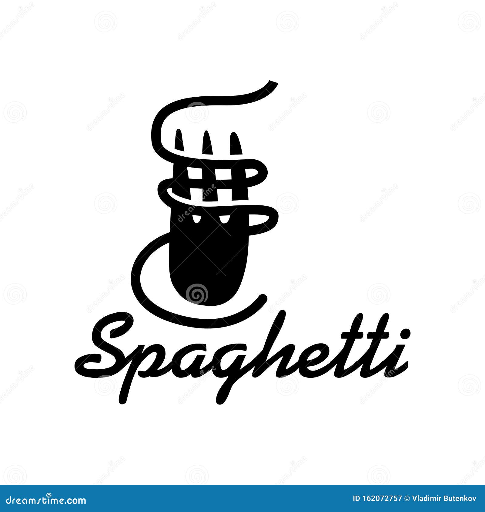 Vector Logo of Spaghetti, Noodles and Pasta Stock Illustration ...