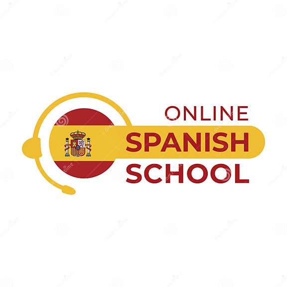 Vector Logo of the Spanish Language School Stock Vector - Illustration ...