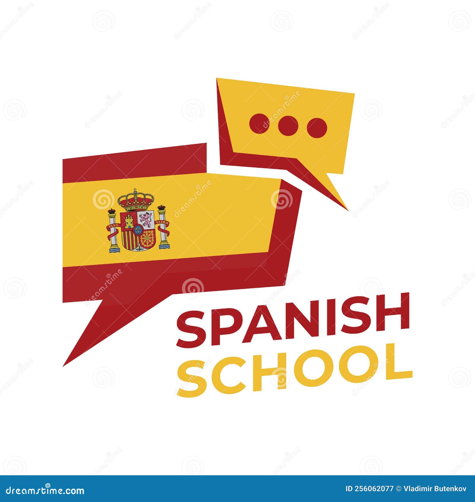 Vector Logo of the Spanish Language School Stock Vector - Illustration ...