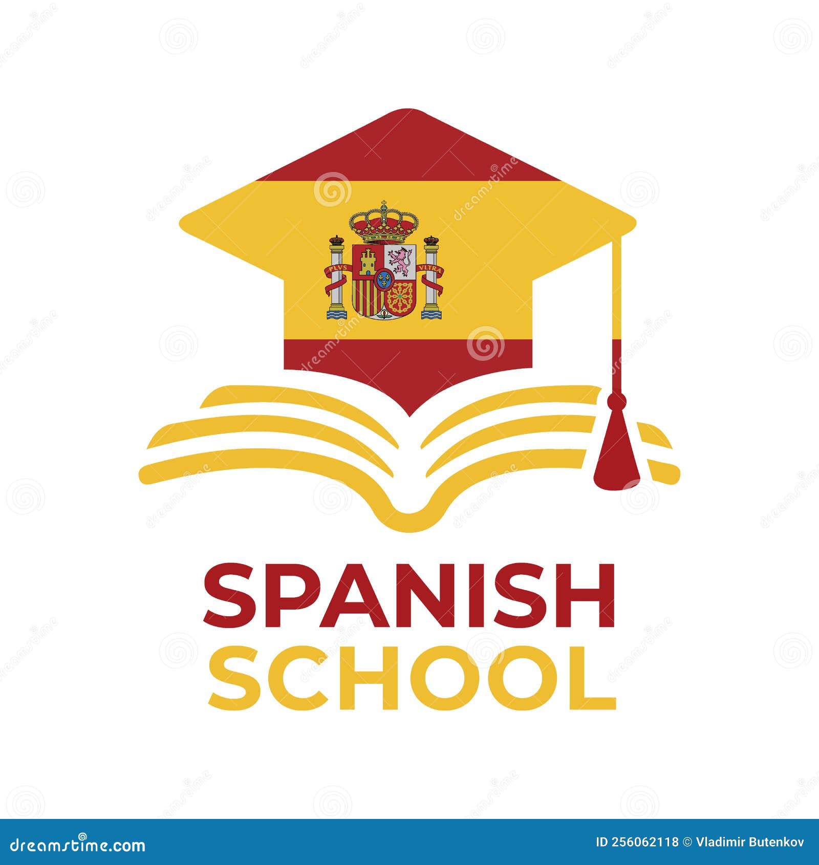Vector Logo of the Spanish Language School Stock Vector - Illustration ...