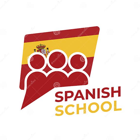 Vector Logo of the Spanish Language School Stock Vector - Illustration ...